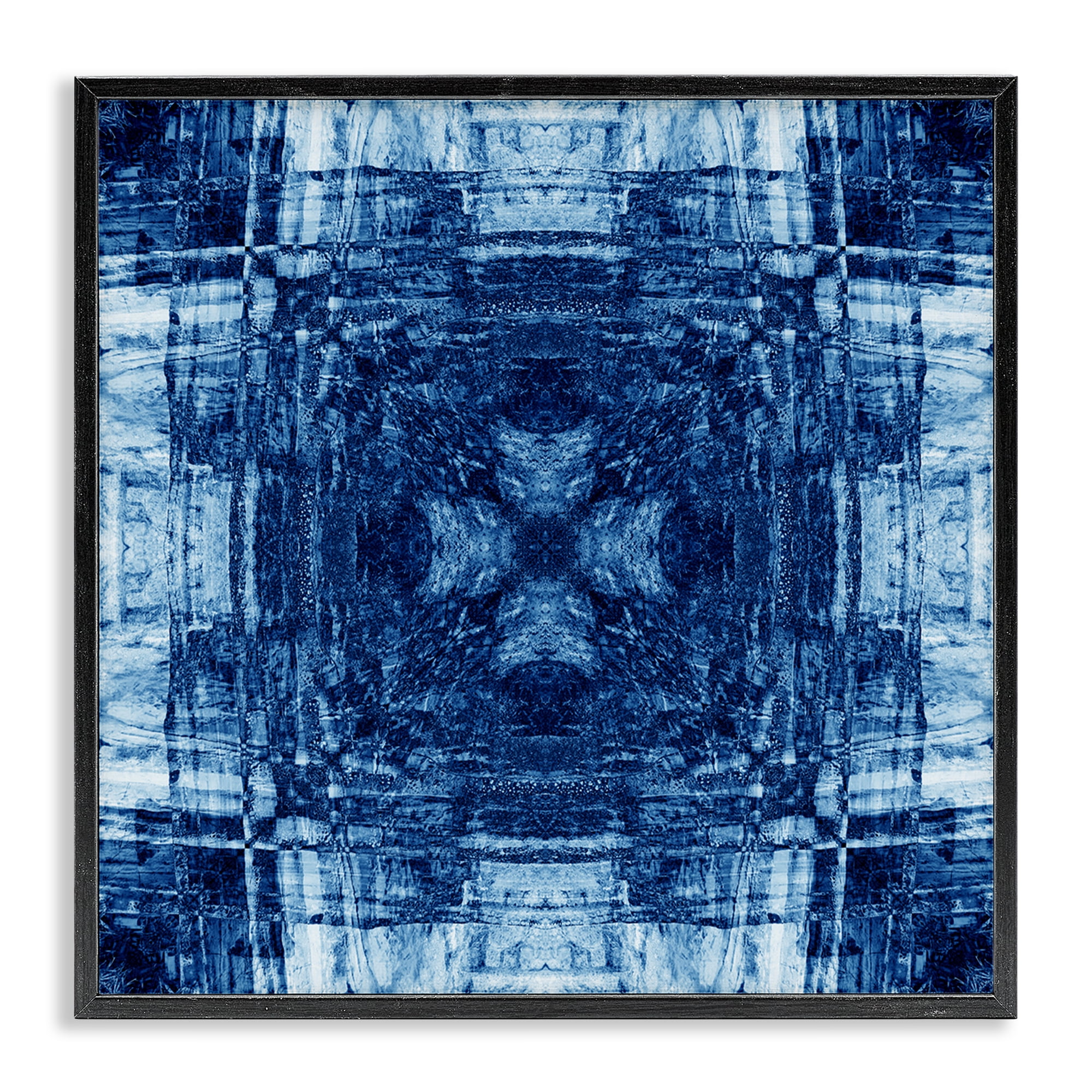 Stupell Industries Linear Geometric Pattern Abstract Painting Black ...