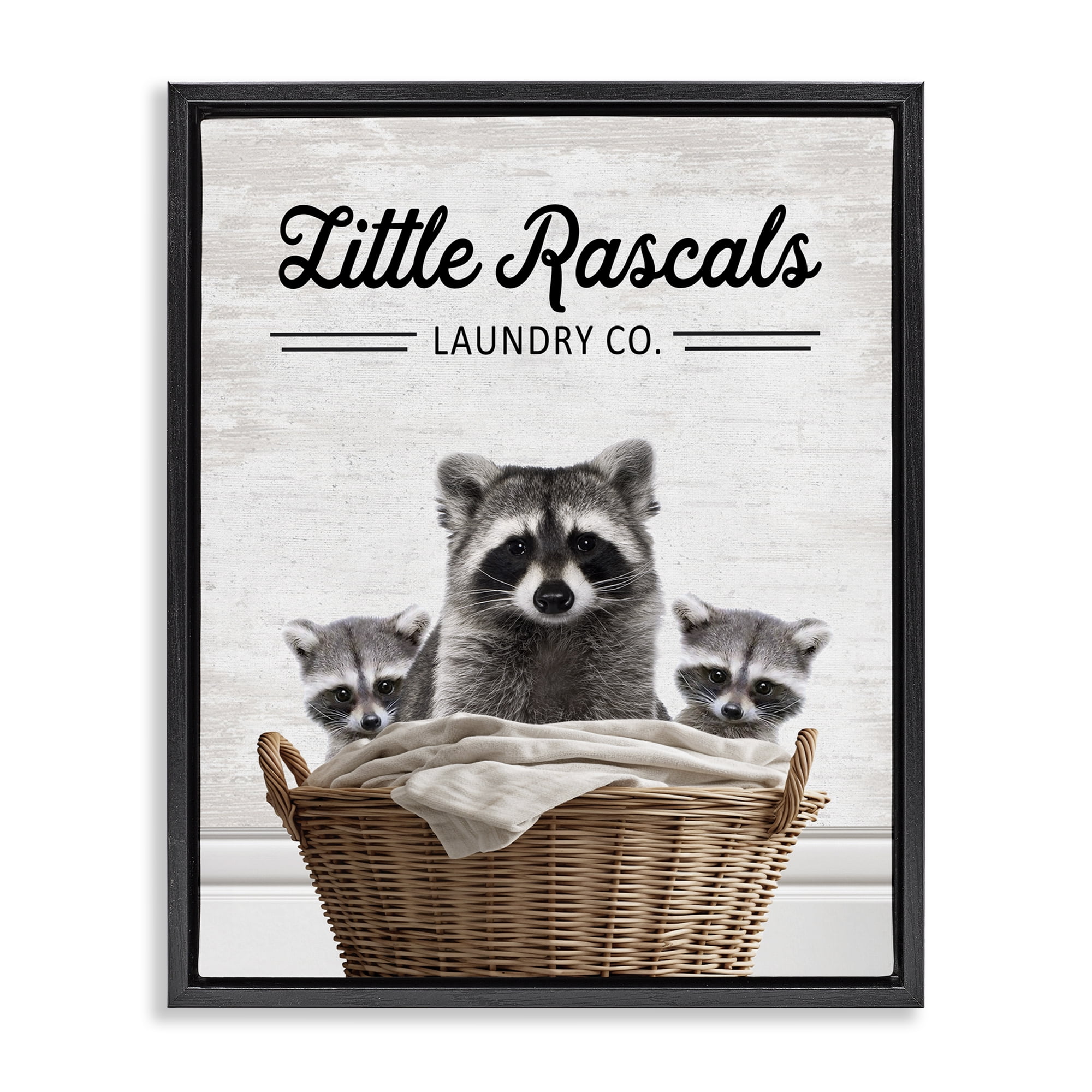 Stupell Industries Little Rascals Laundry Raccoons Quotes and Sayings ...