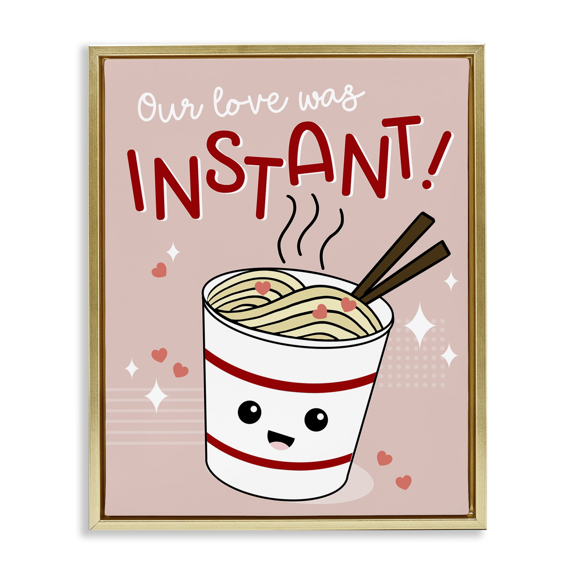 Stupell Industries Love Was Instant Noodles Food & Beverage Painting ...