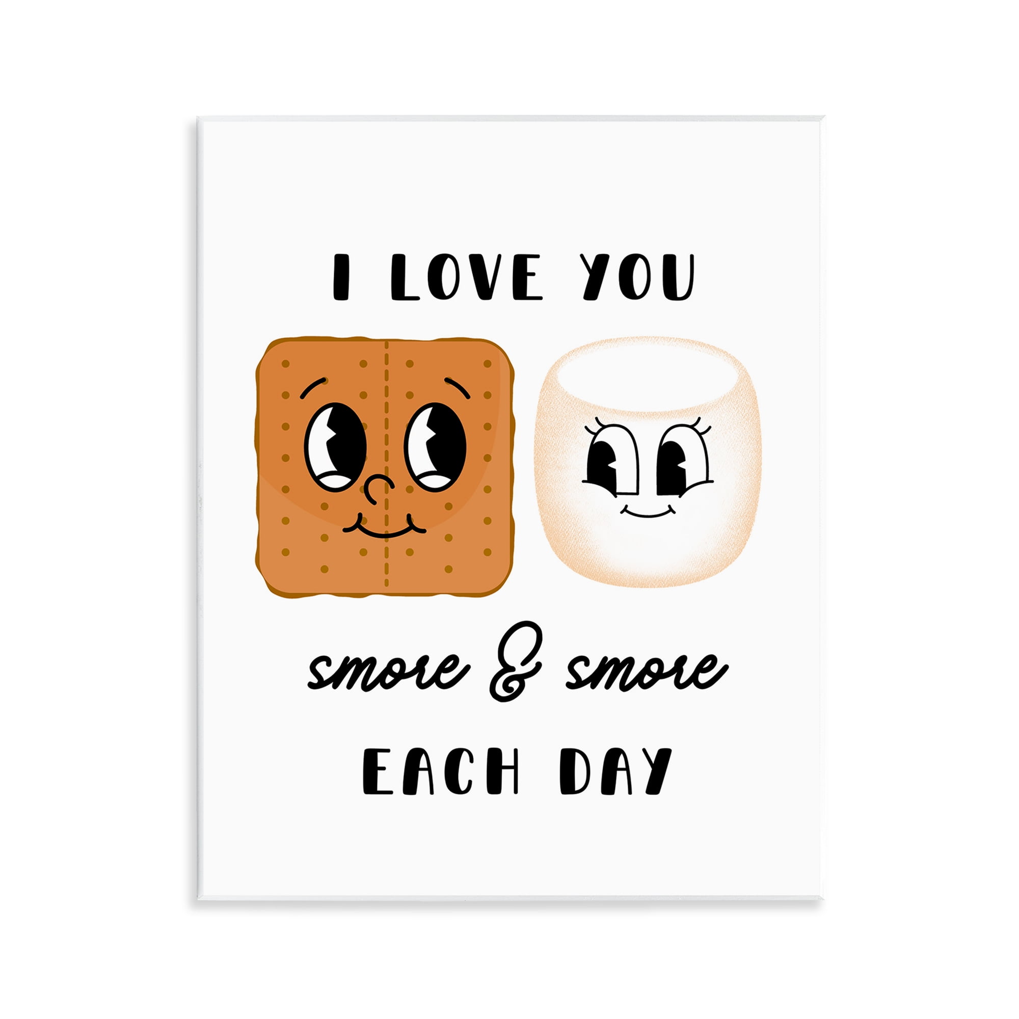 Stupell Industries Love You Smore Each Day Food & Beverage Painting ...