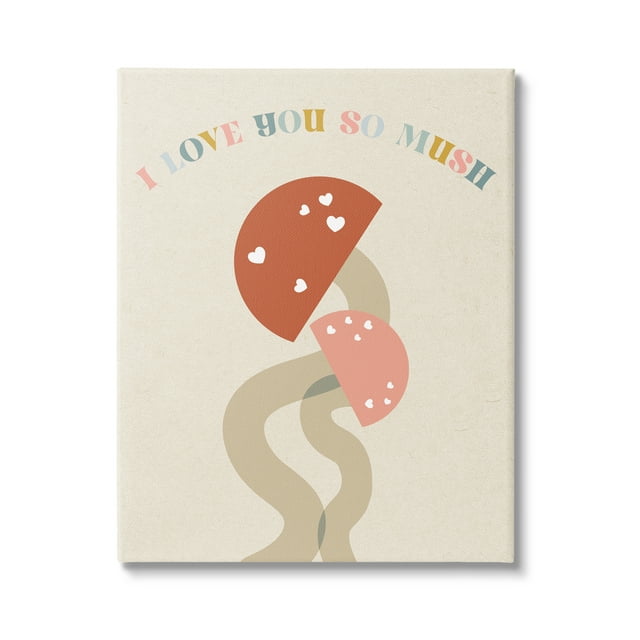 Stupell Industries Love you So Mush Botanical & Floral Painting Gallery ...