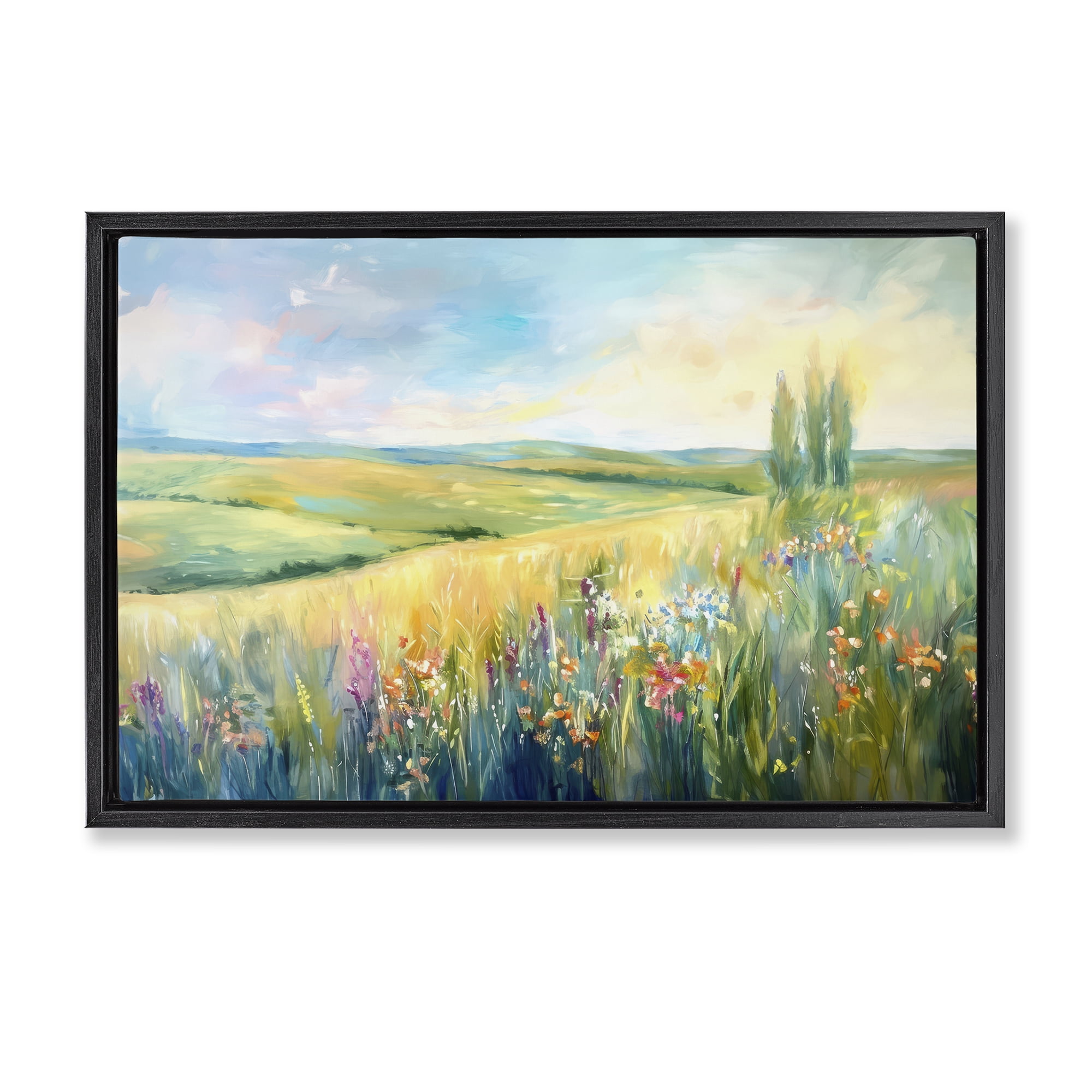 Stupell Industries Lush Prairie Paradise Landscape & Nature Painting ...