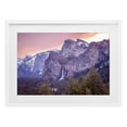 Stupell Industries Majestic Mountain Waterfall Sunset White Framed ...