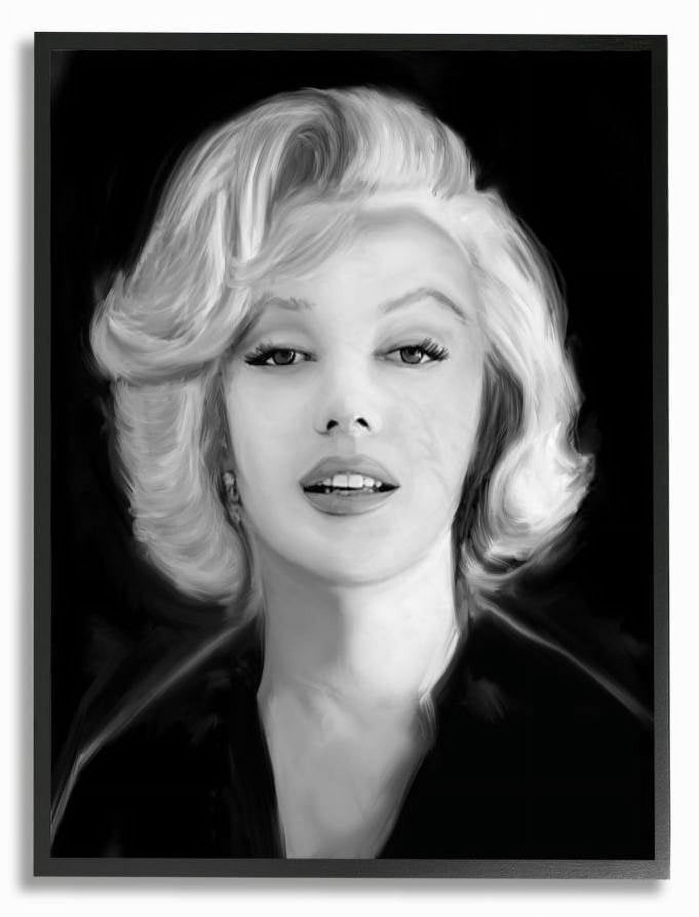 Stupell Industries Marilyn Portrait Vintage Hollywood Movie Star ...