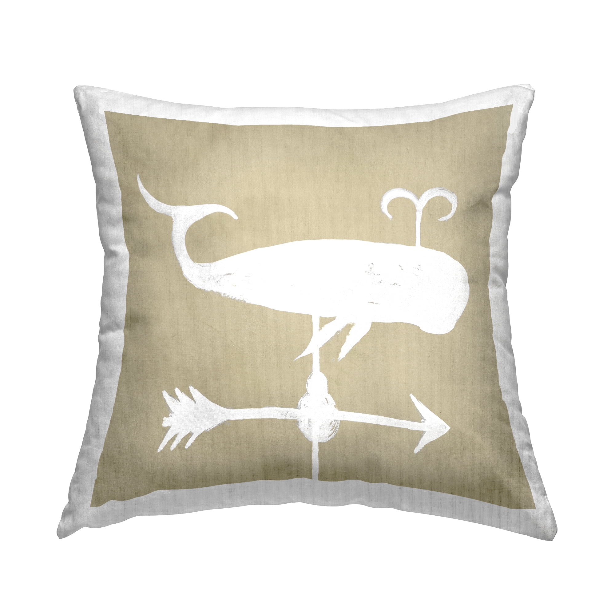 Stupell Industries Marine Whale Weathervane Compass Shape Design by ...