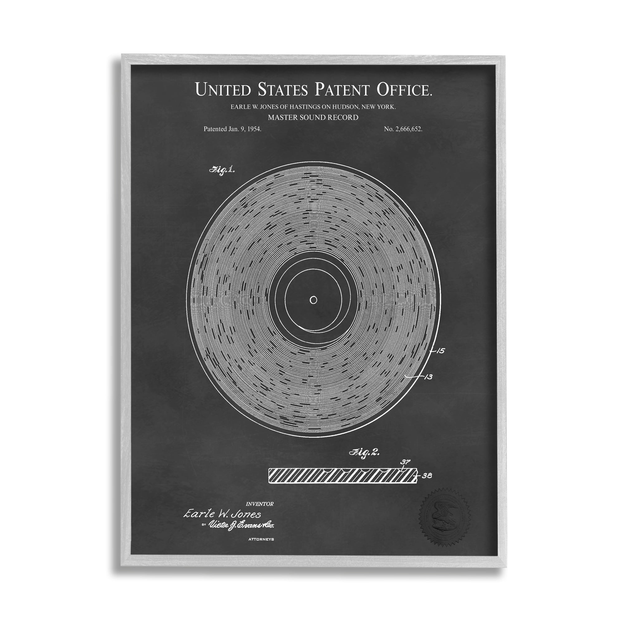 Stupell Industries Master Sound Record Music Diagram Detailed Design ...