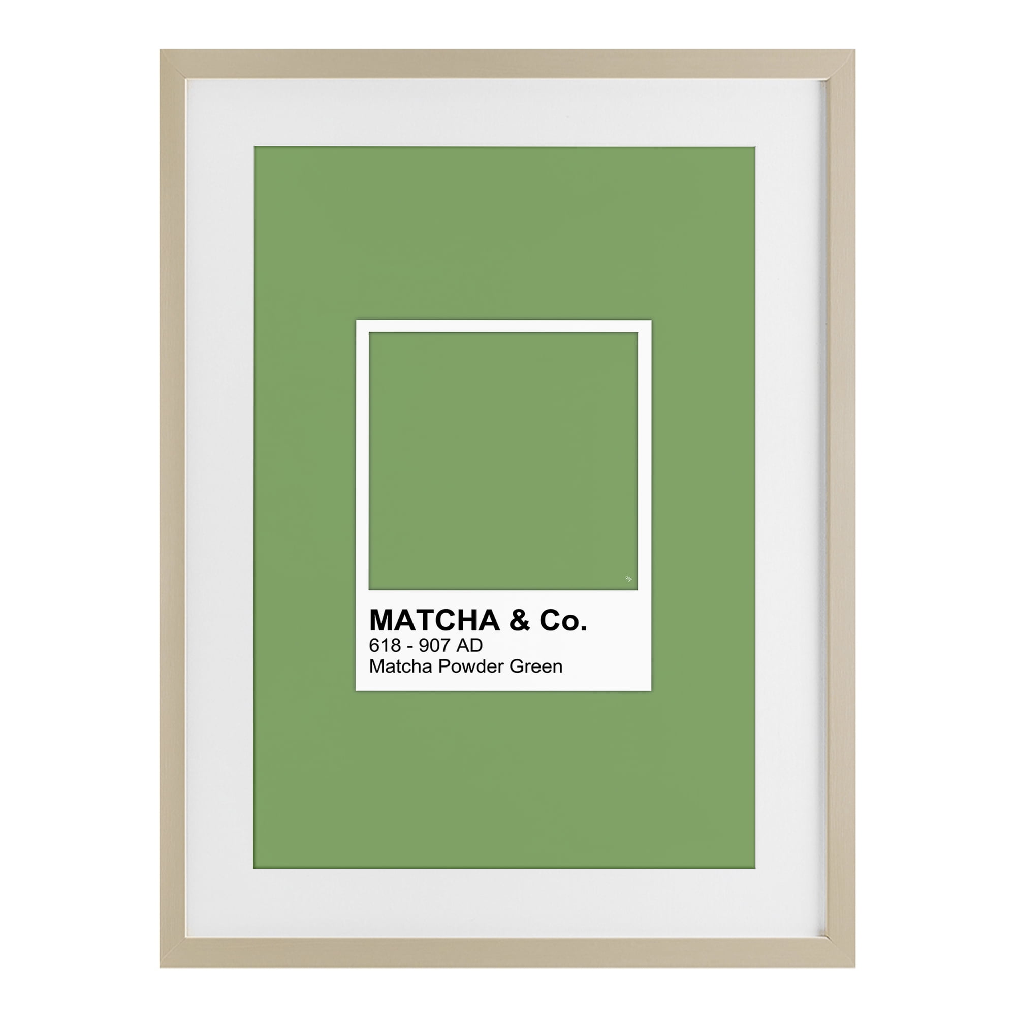 Stupell Industries Matcha Powder Green Shade Birch Framed Print Under ...