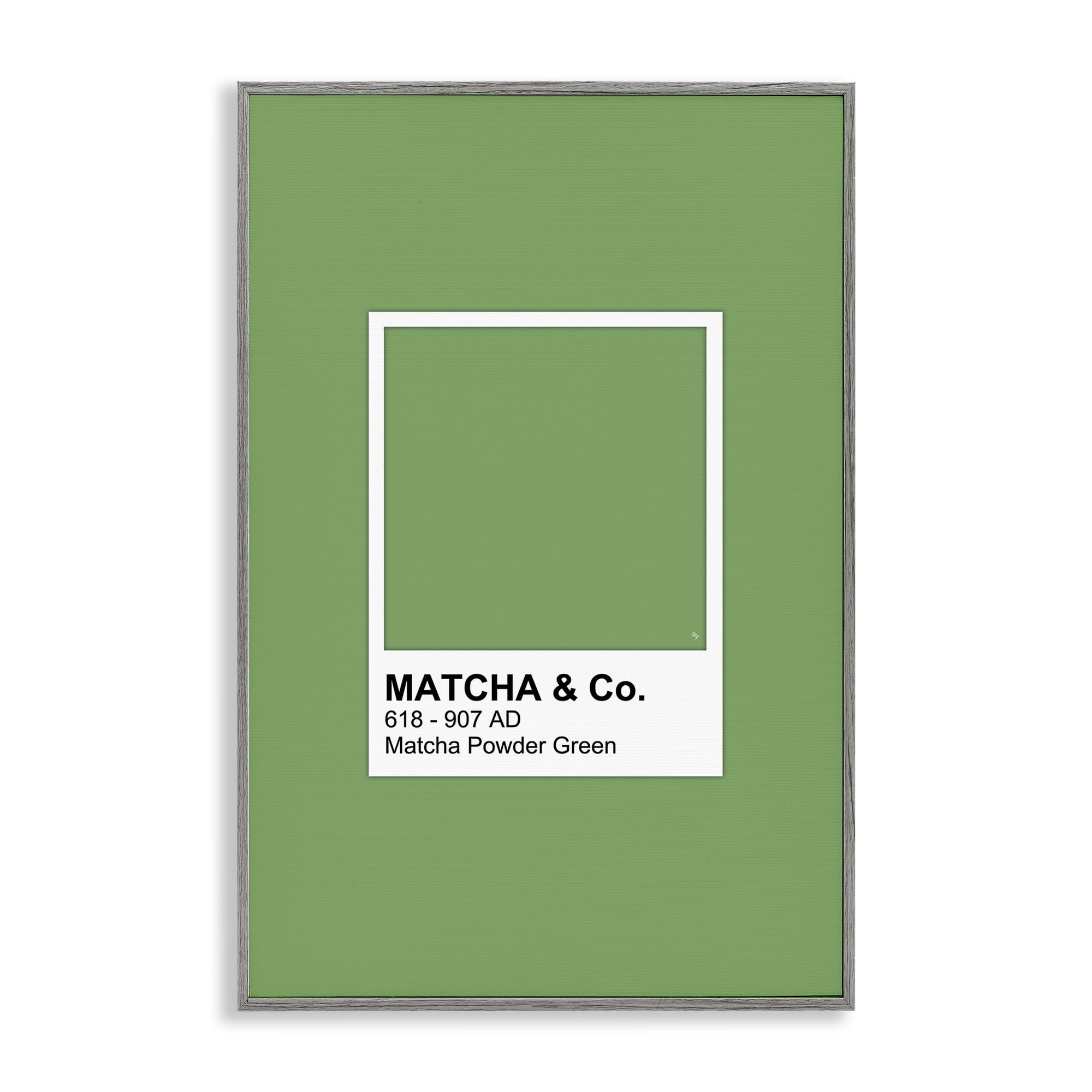 Stupell Industries Matcha Powder Green Shade Gray Framed Giclee Art ...
