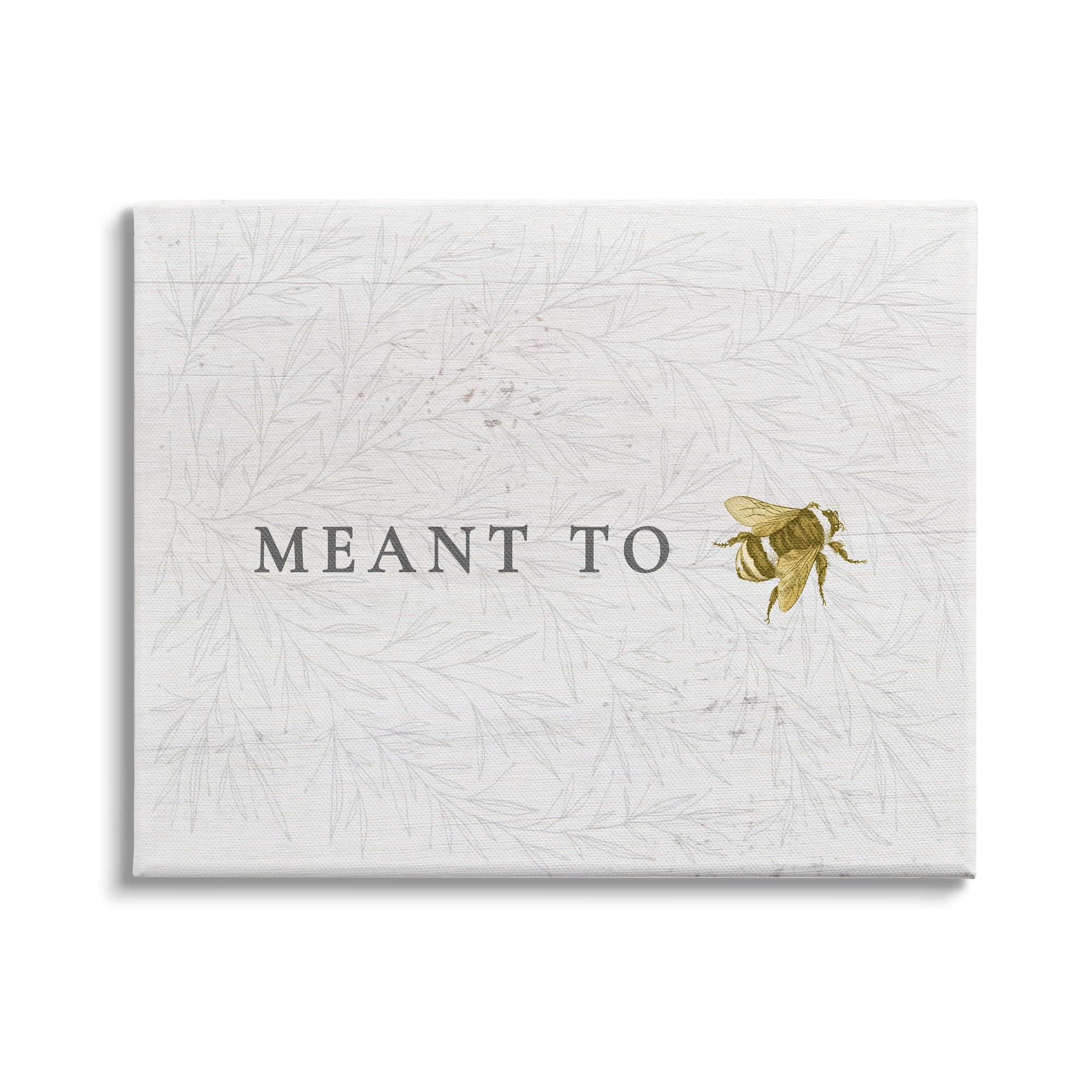 Stupell Industries Meant to Be Charming Phrase Honey Bee Pun, 40 x 30 ...