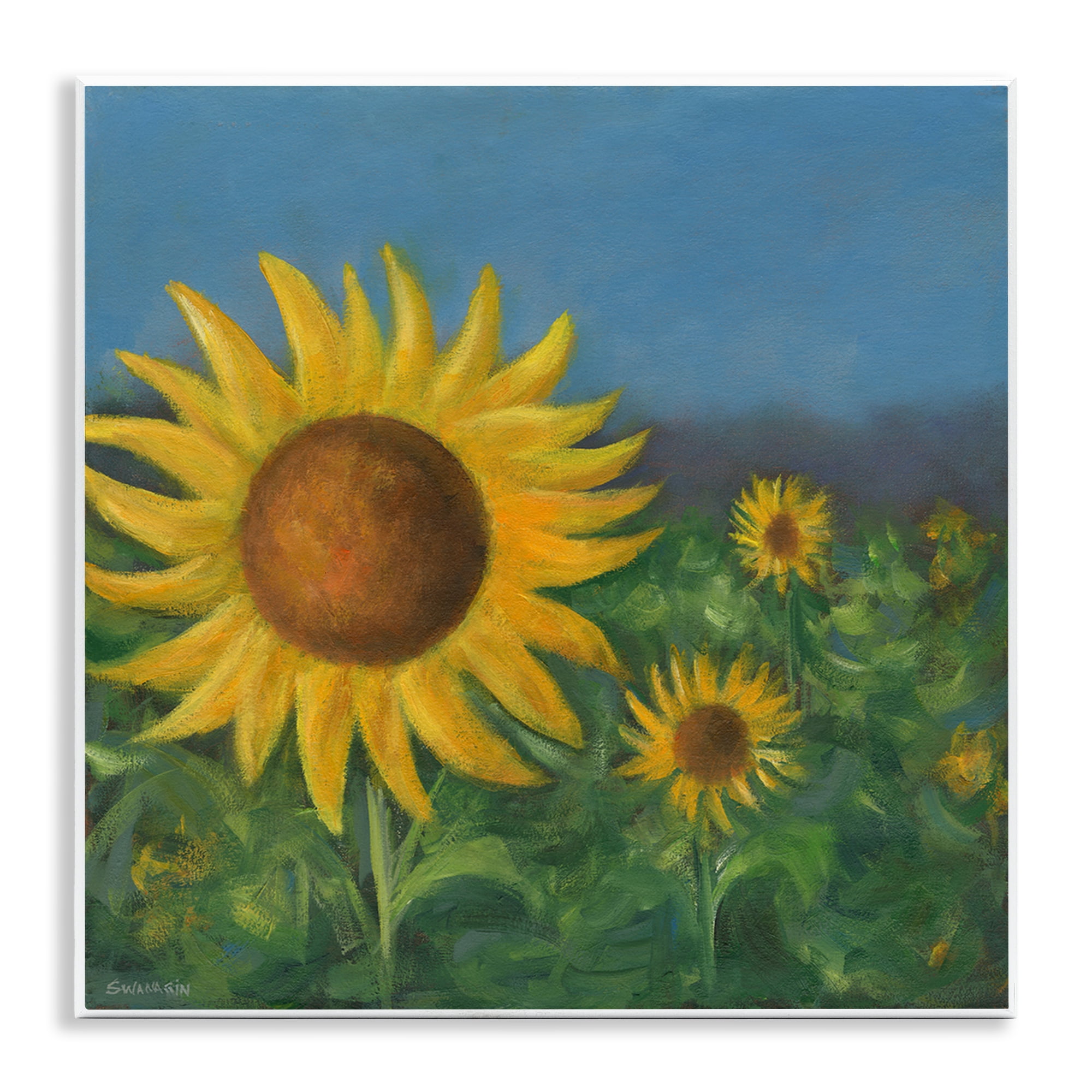 Stupell Industries Mellow Sunflower Garden Botanical & Floral Painting ...