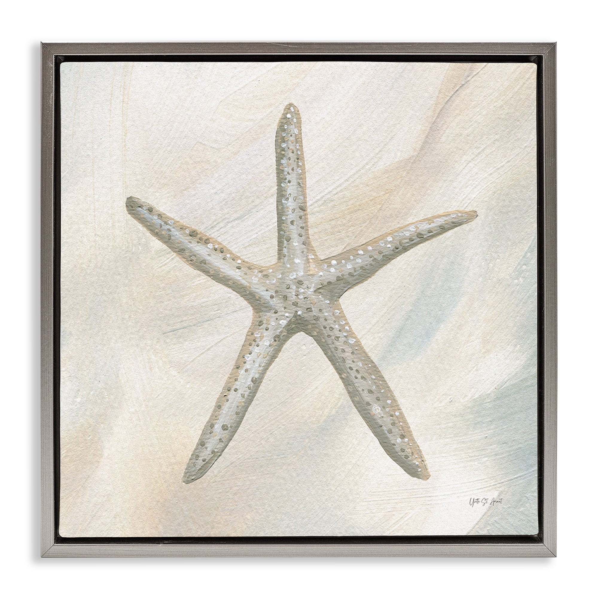 Free Shipping! Stupell Industries Minimal Beige Starfish Coastal Gray ...