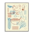 Stupell Industries Minimalist Ramen Ingredients Gray Framed Giclee Art ...