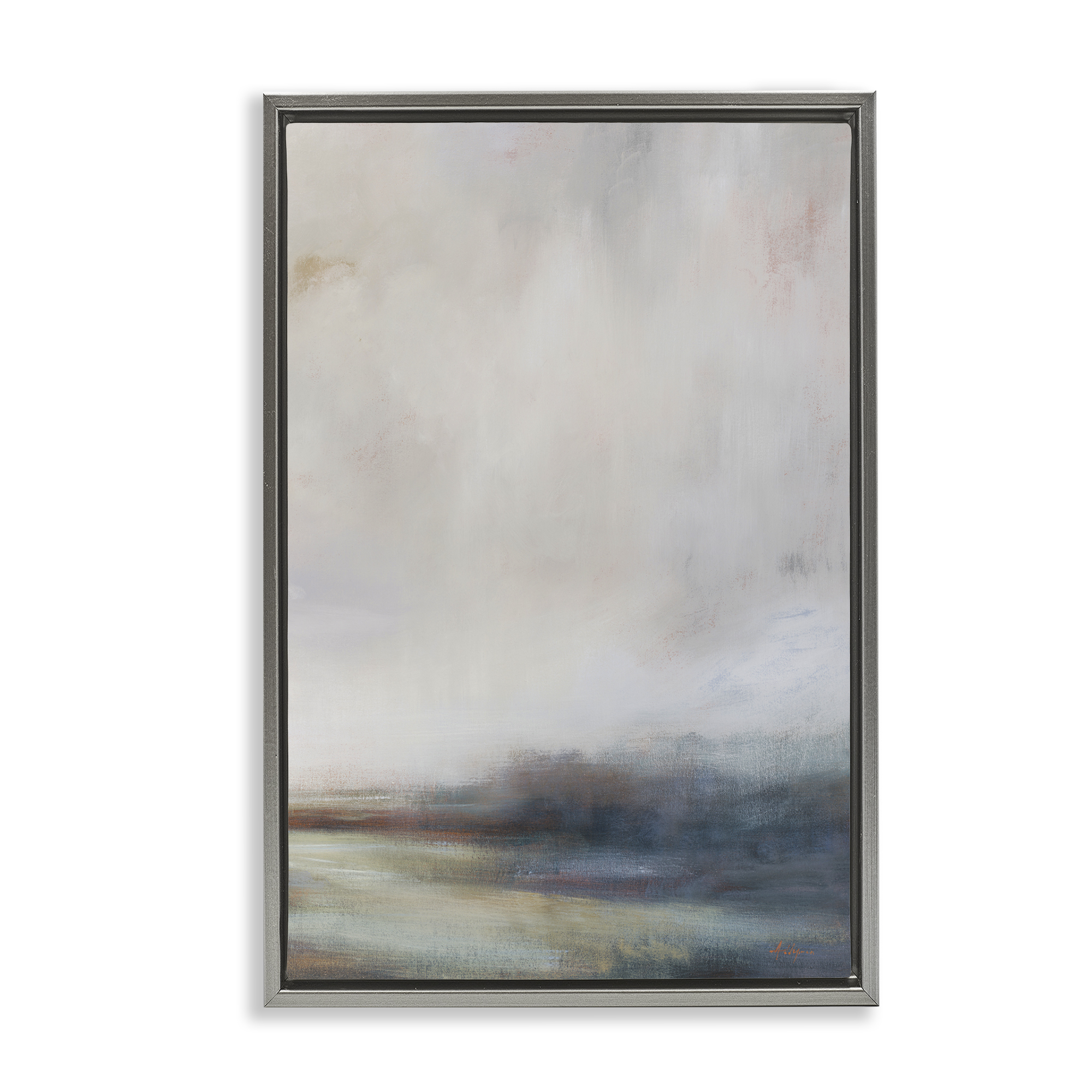 Stupell Industries Misty Grey Landscape Landscape & Nature Painting ...