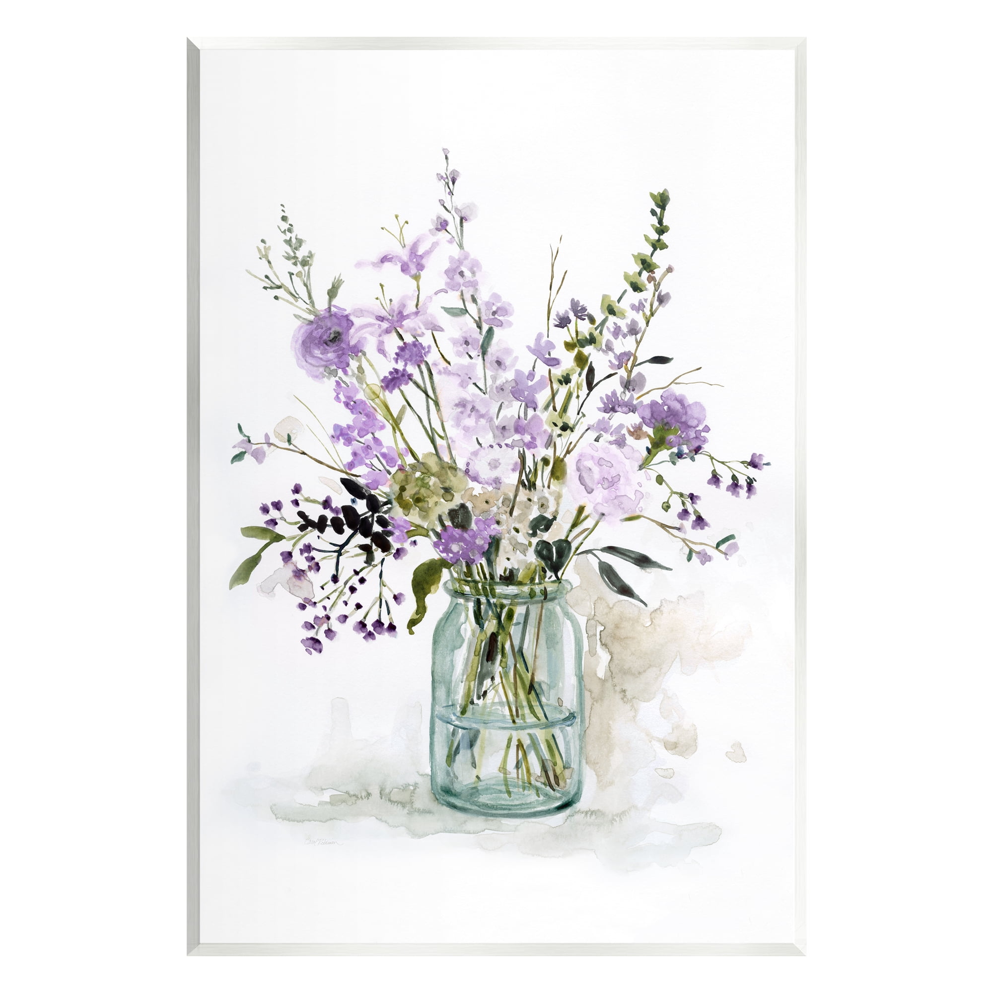 Stupell Industries Mixed Purple Botanicals Traditional Flower ...