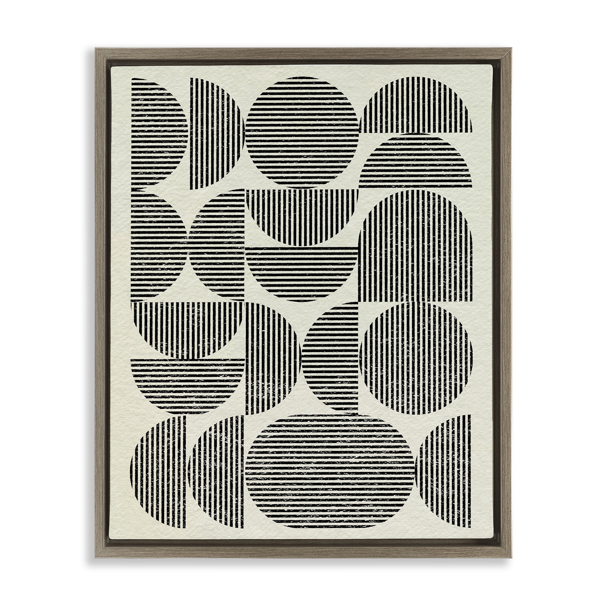 Stupell Industries Modern Arch Shapes Abstract Painting Brown Floater ...