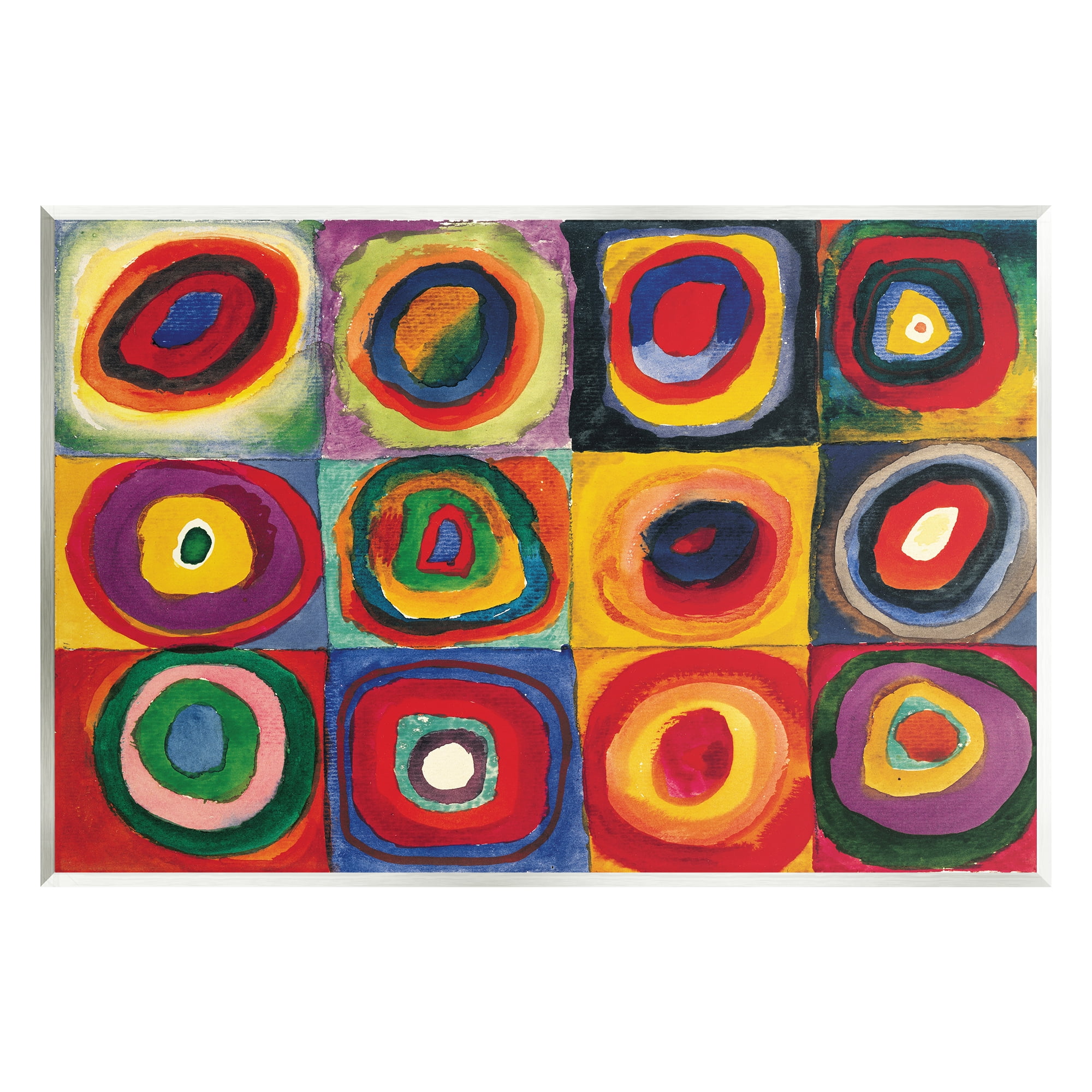 Stupell Industries Modern Circle Shapes Aligned Abstract Swirl Pattern ...