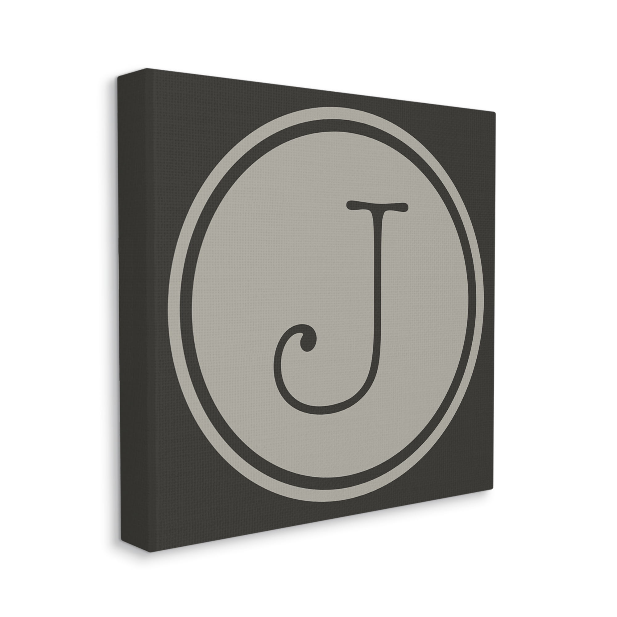Stupell Industries Modern D Initial Elevator Key Circular Shape ...