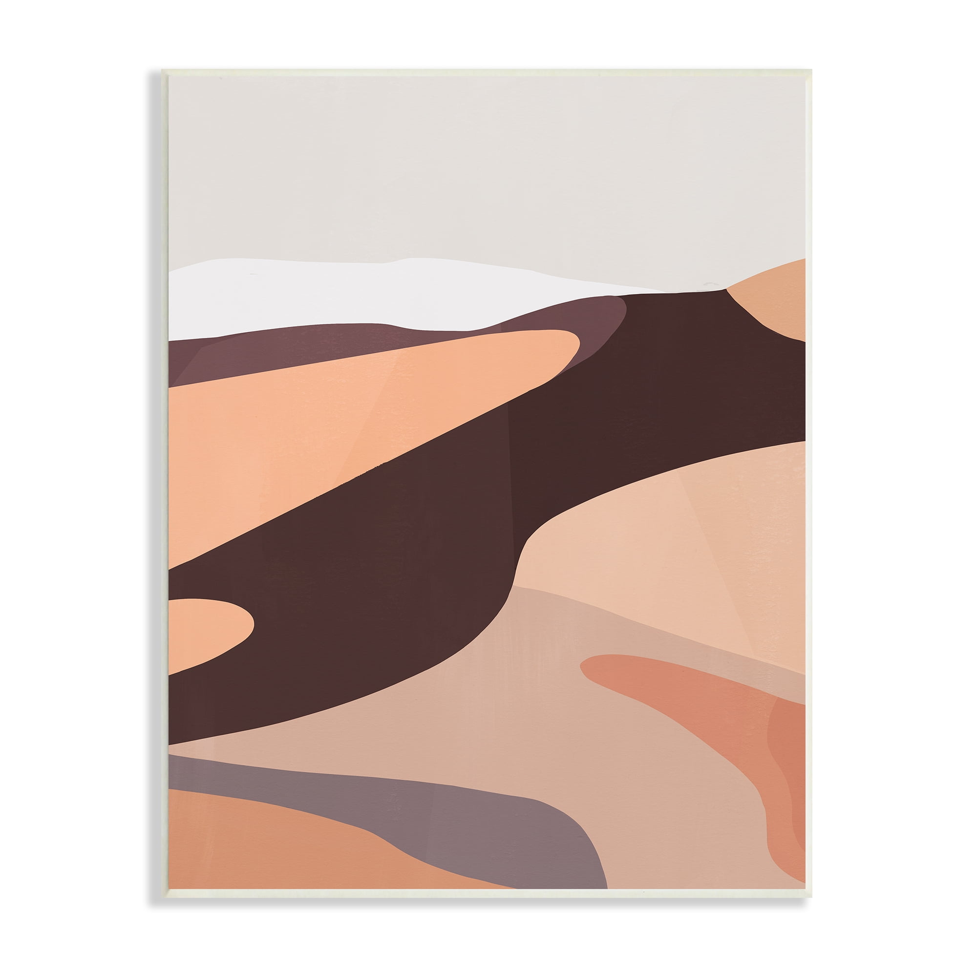 Stupell Industries Modern Desert Dune Abstraction Terracotta Sand Waves ...