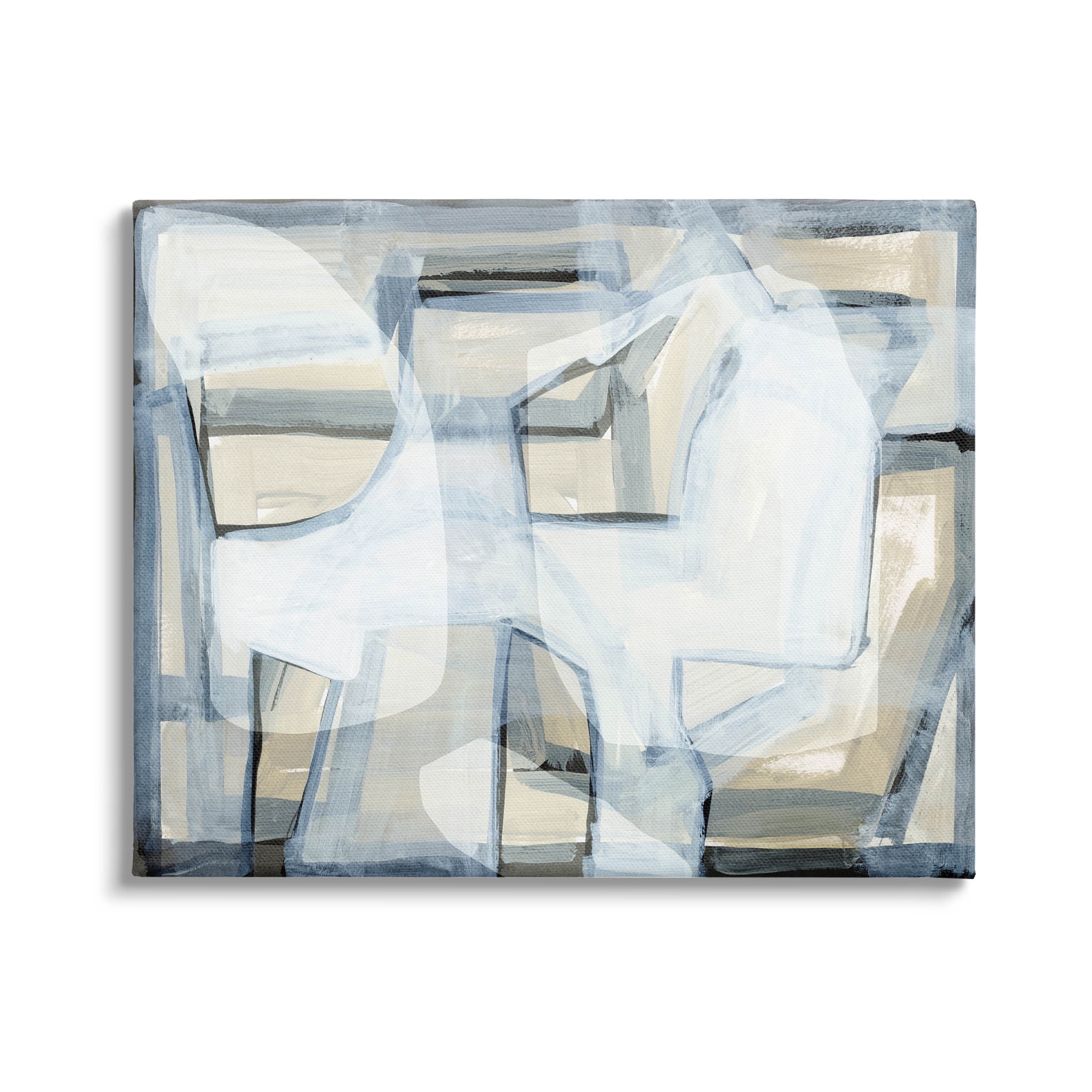 Stupell Modern Geometric Shapes Canvas Print - 48x36 Inches - Walmart.com