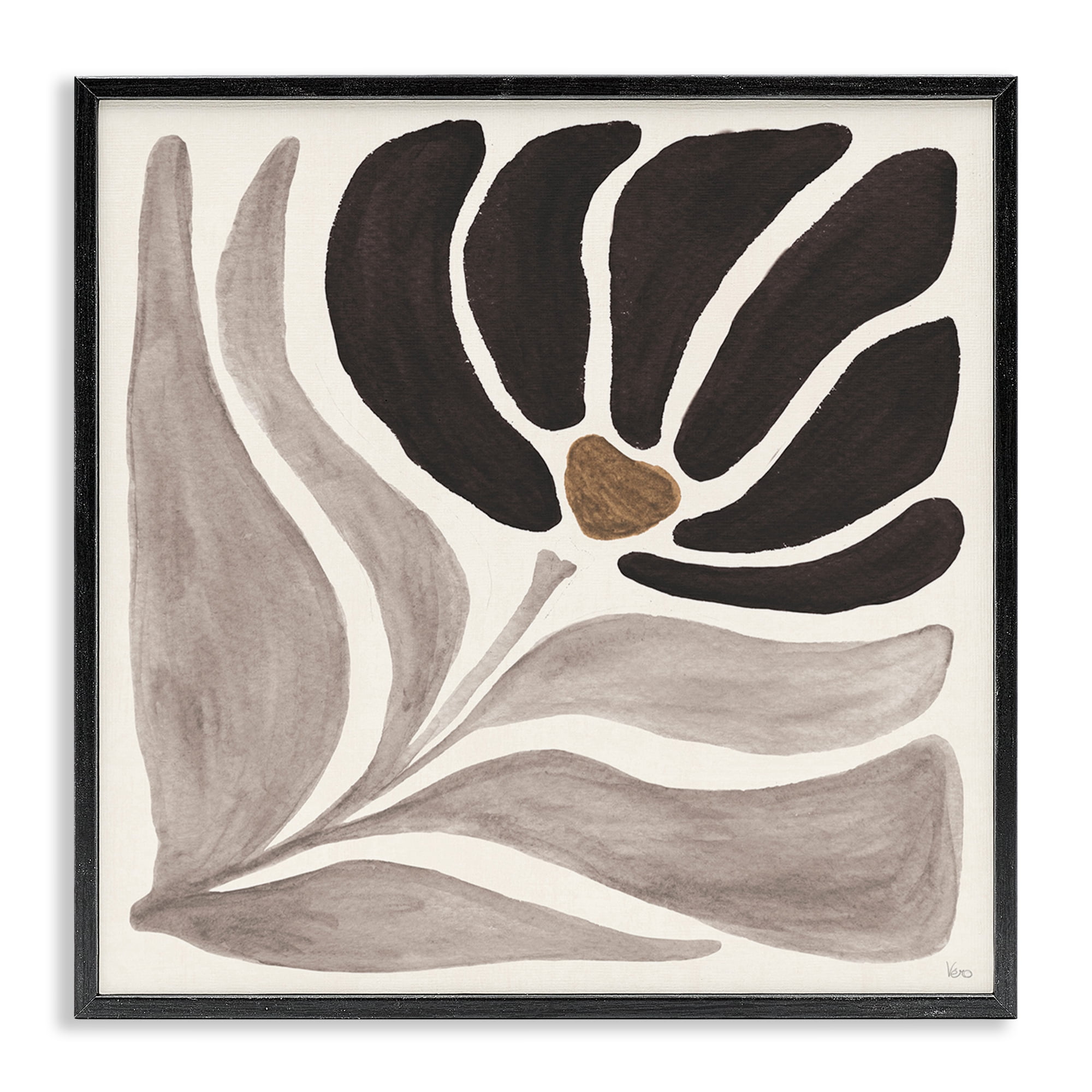 Stupell Industries Modern Neutral Bloom Botanical & Floral Painting ...