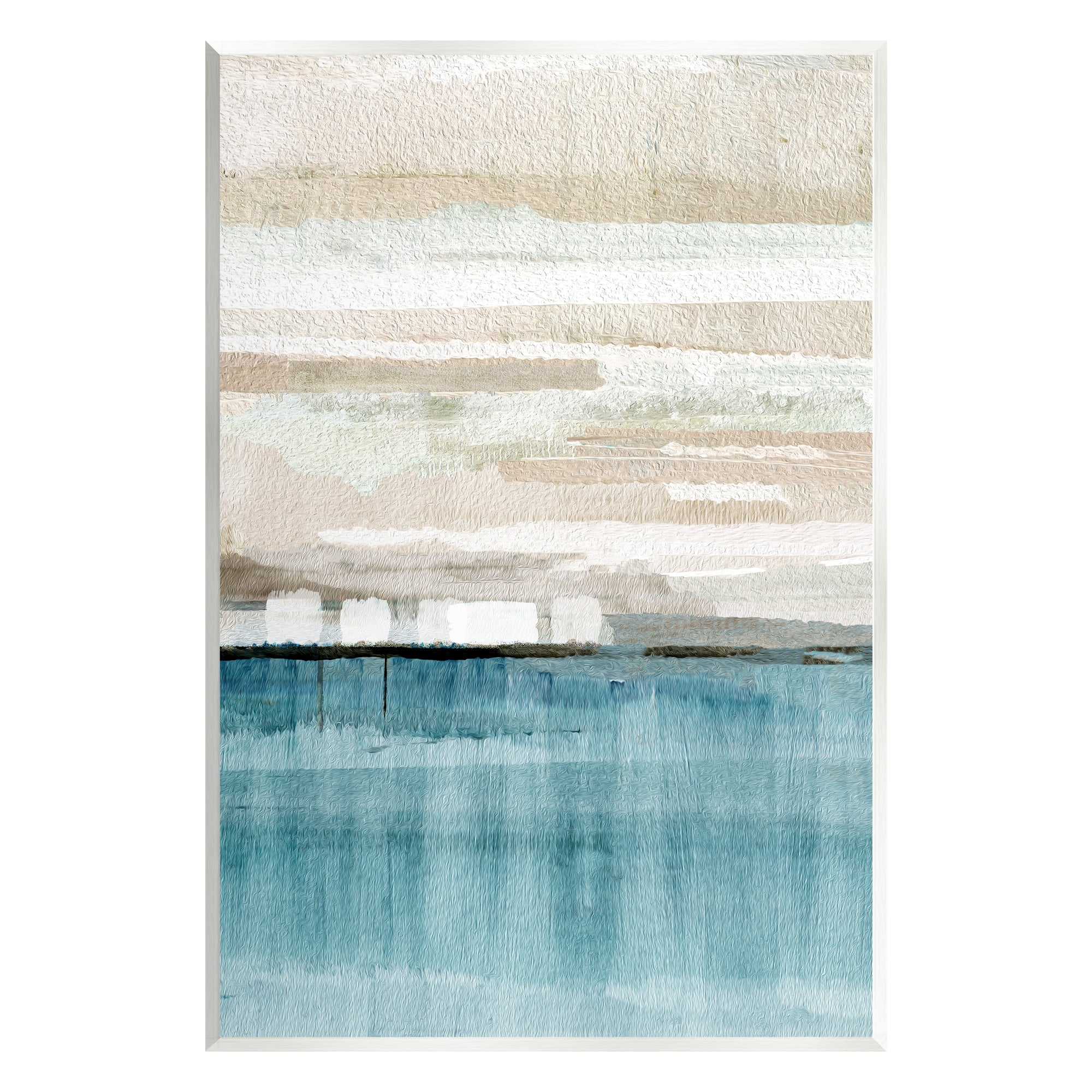 Stupell Industries Modern Sea Landscape Abstract Painting Unframed Art ...