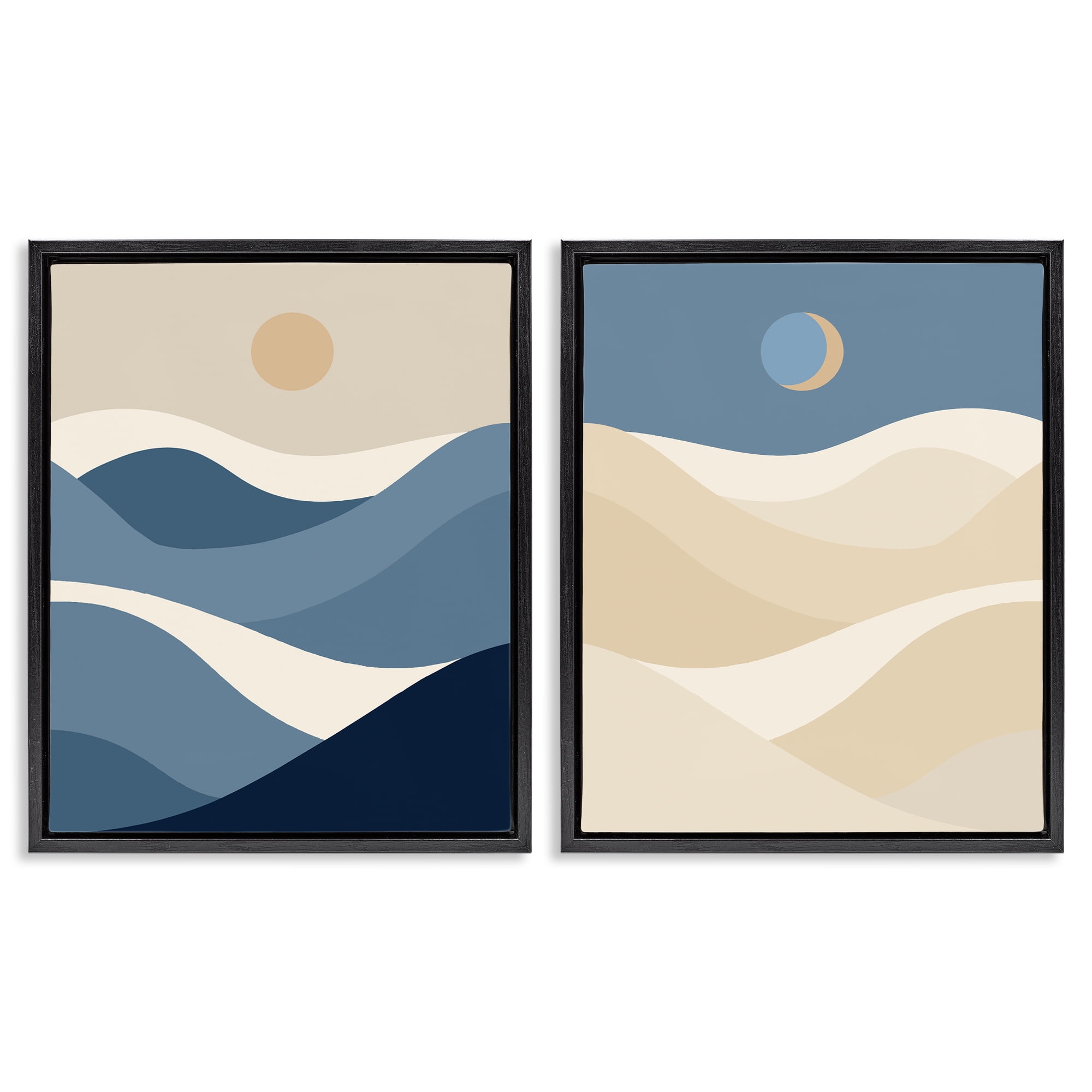 Stupell Industries Moon Over Soft Ripples Landscape & Nature Painting ... Stupell Industries Moon Over Soft Ripples Landscape & Nature Painting ...