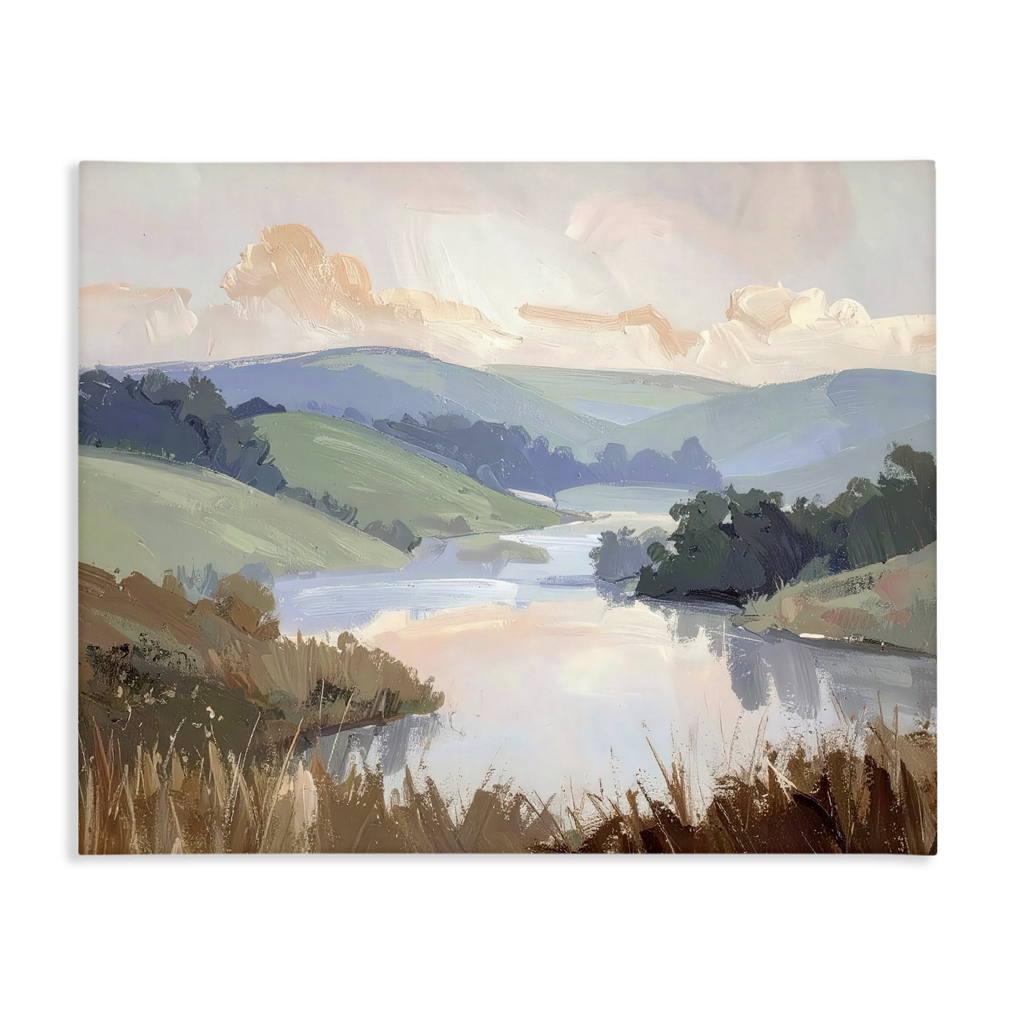 Stupell Industries Muted Distant Mountains Canvas Wall Art, design by ...