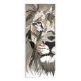 Stupell Industries Muted Lion Face Portrait Animals & Insects Painting ...