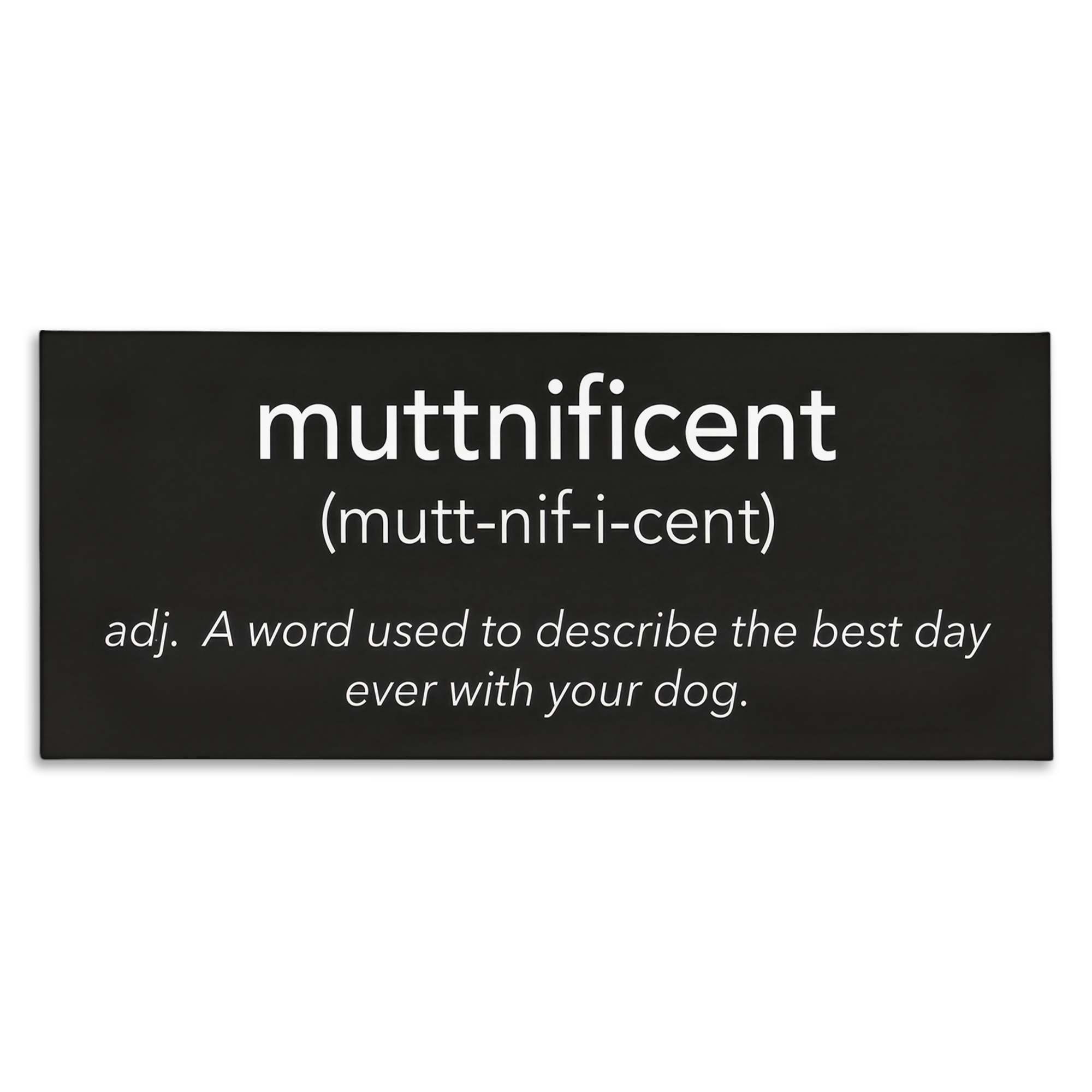 Stupell Industries Muttnificent Dog Definition Animals Painting Wrapped ...