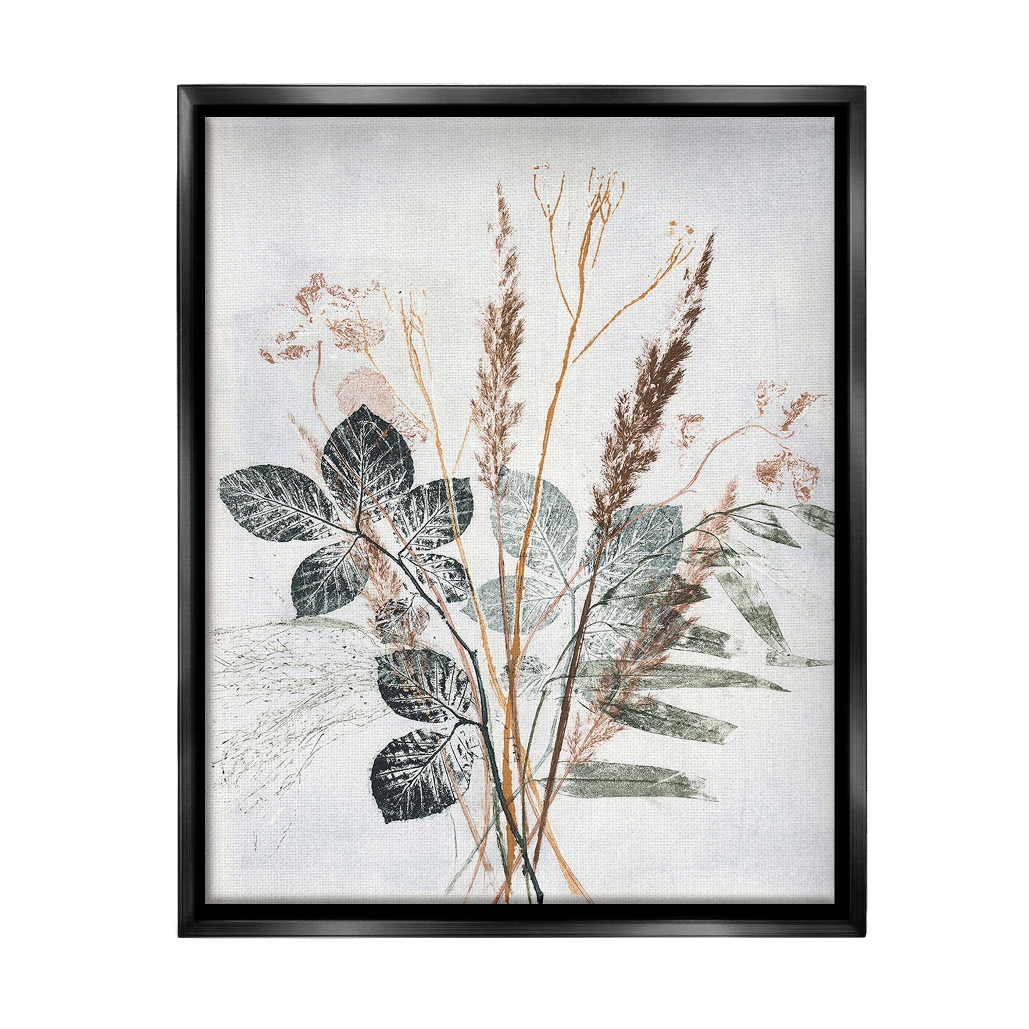 Stupell Industries Natural Forest Leaves Botanical & Floral Painting ...