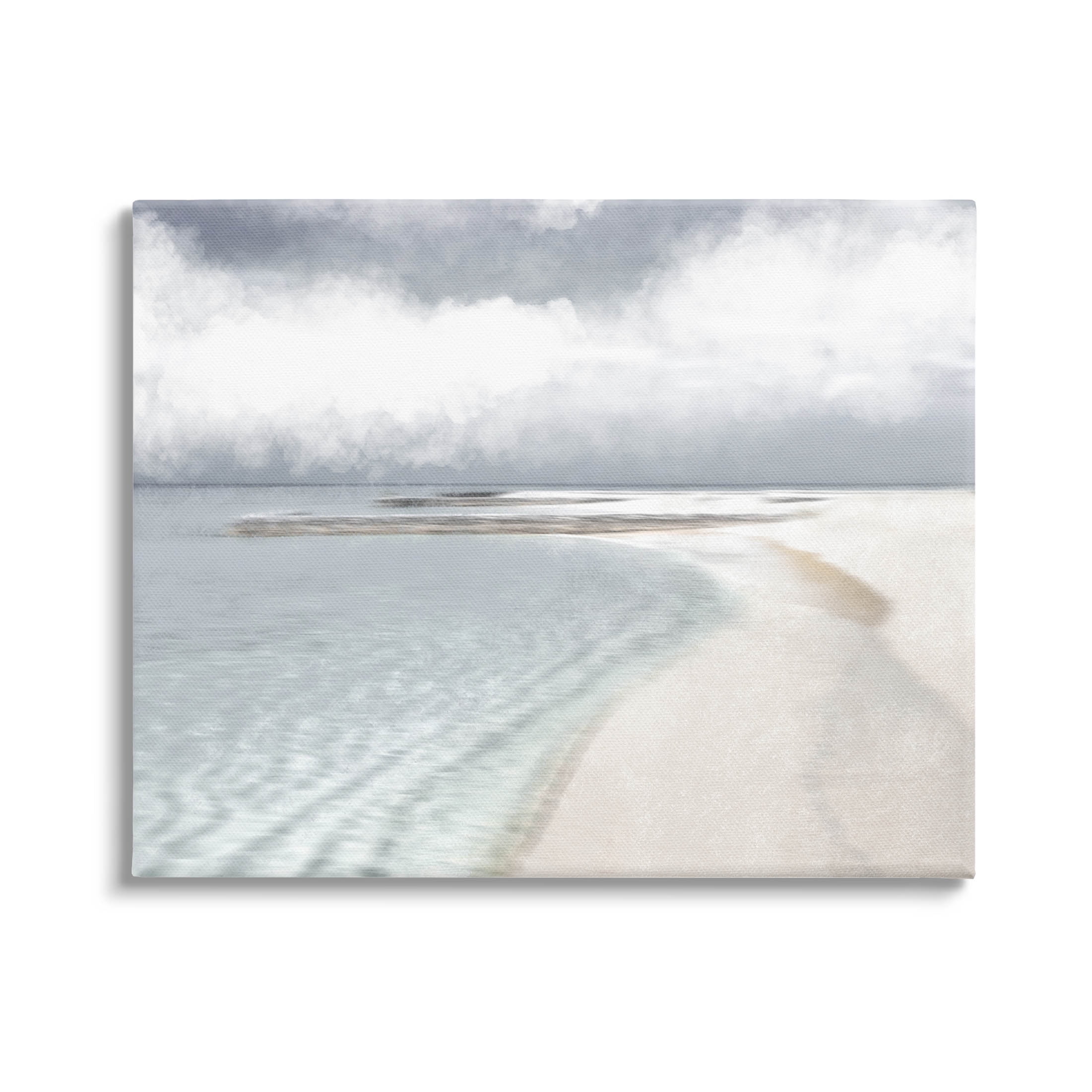 Stupell Industries Nautical Beach Waves Crashing Shoreline Graphic Art ...