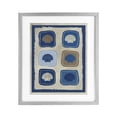 Stupell Industries Nautical Block Shells Gray Framed Print Under Glass ...