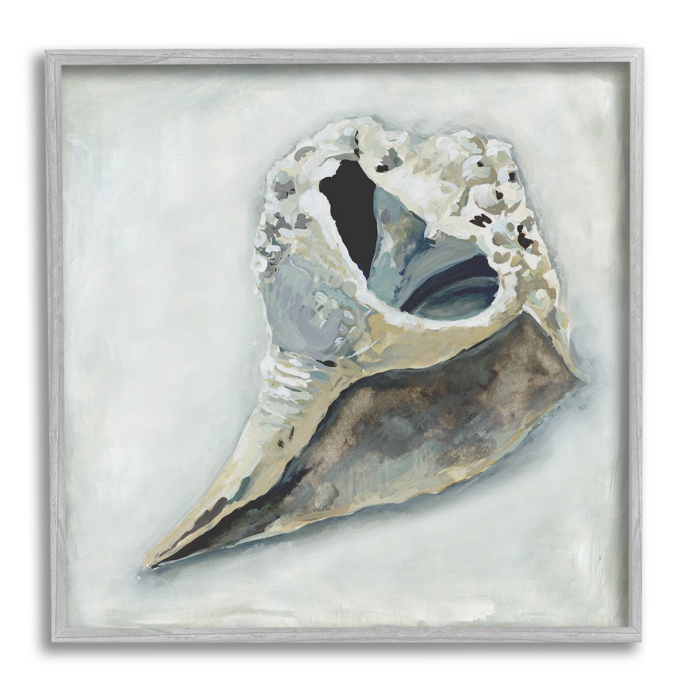 Stupell Nautical Conch Seashell Painting - Framed Art Print - Walmart.com