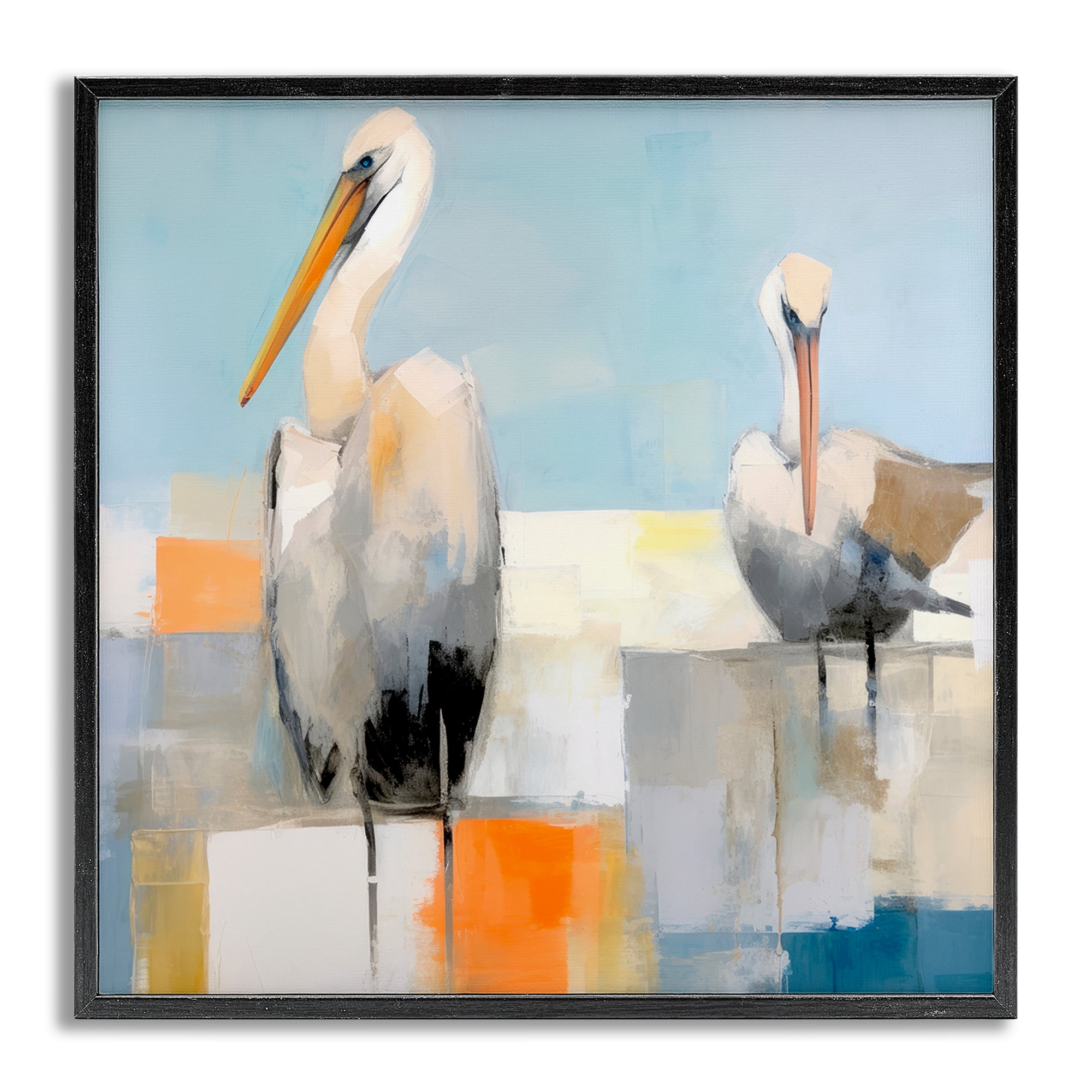 Stupell Industries Nautical Pelicans Abstract Animals & Insects ...