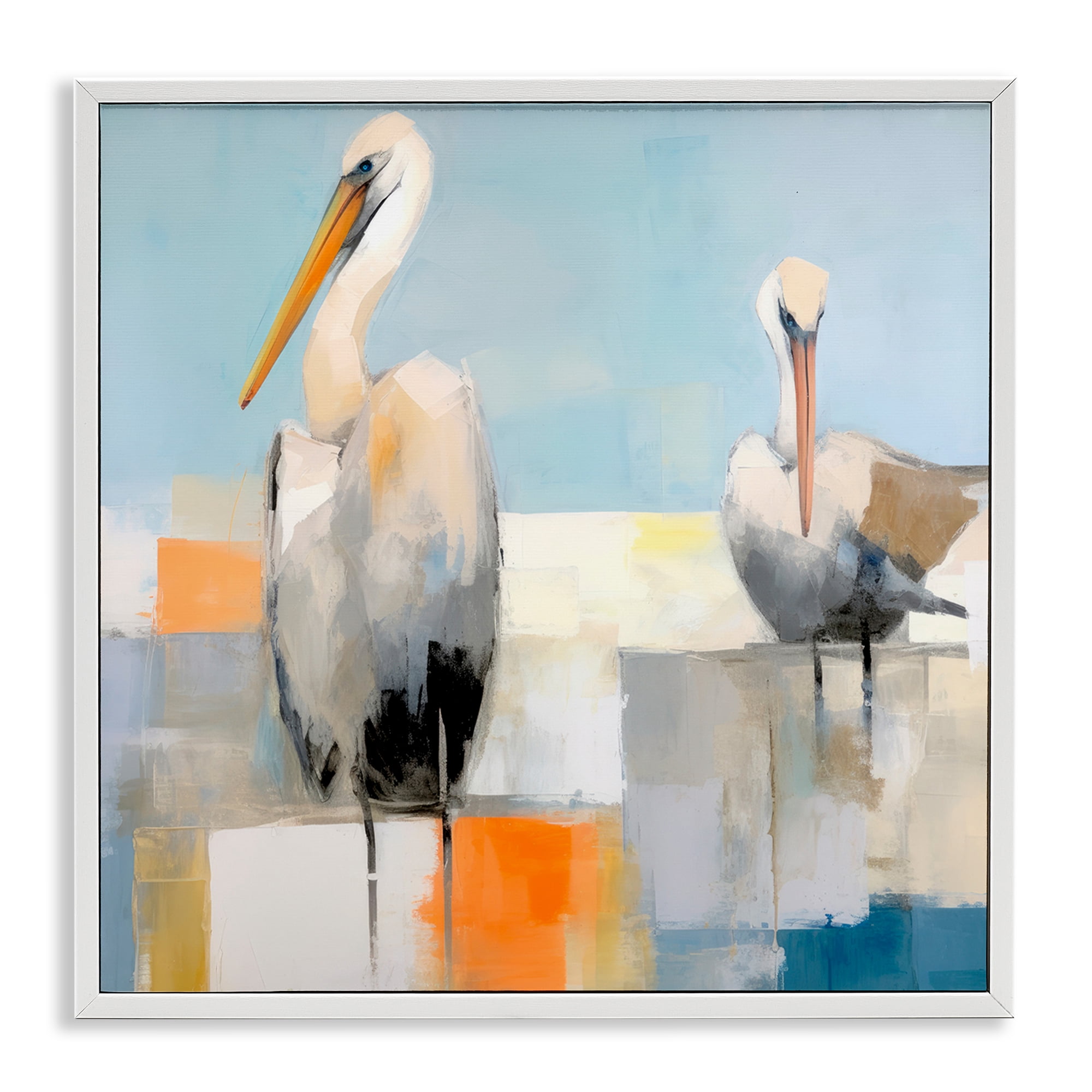 Stupell Industries Nautical Pelicans Abstract Animals & Insects ...