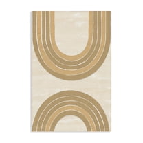 Stupell Industries Neutral Rainbow Arches Abstract Painting Gold ...