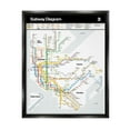 Stupell Industries New York City Urban Subway Diagram Chart Graphic Art ...