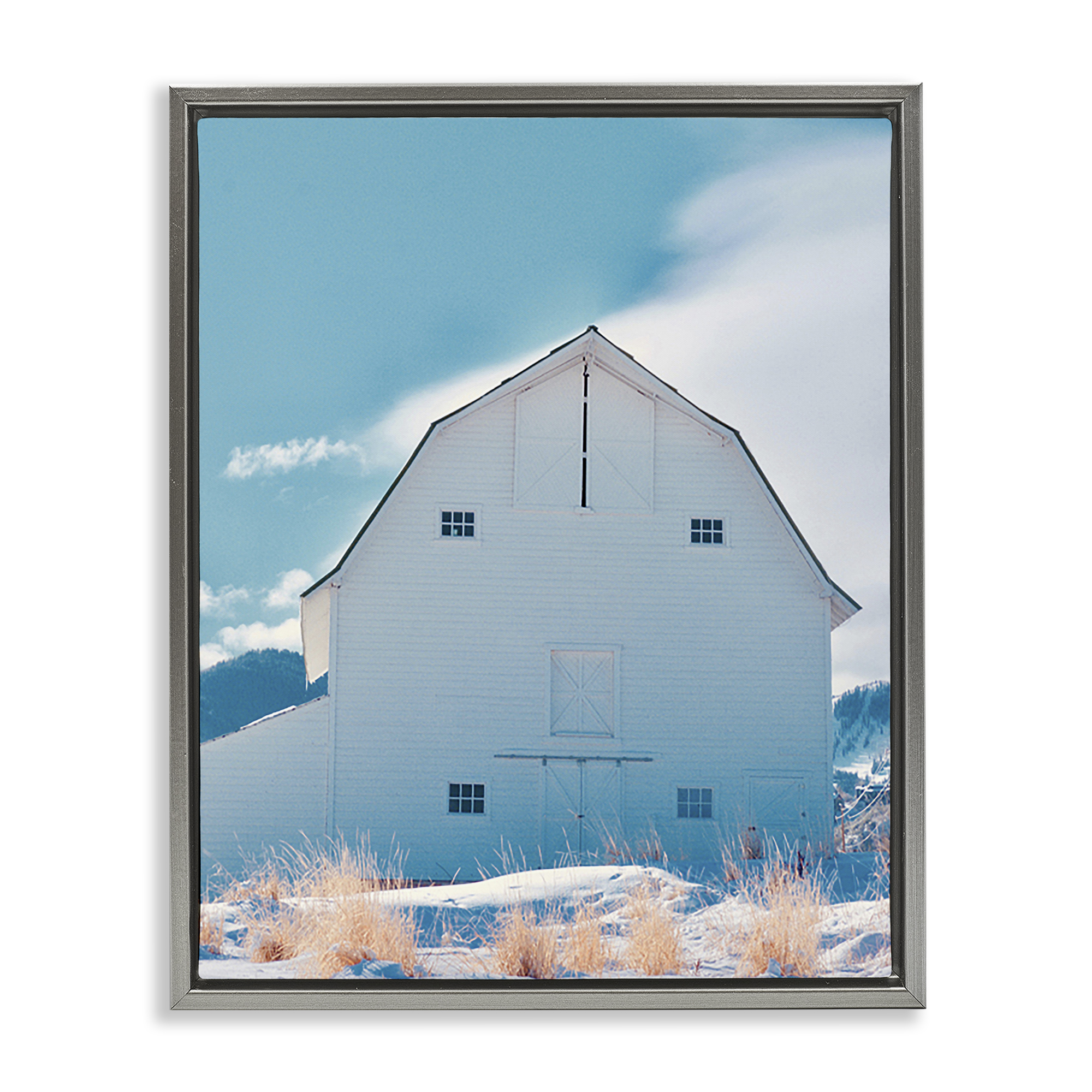 Stupell Industries Niveous Winter Barn Nautical & Beach Photography ...