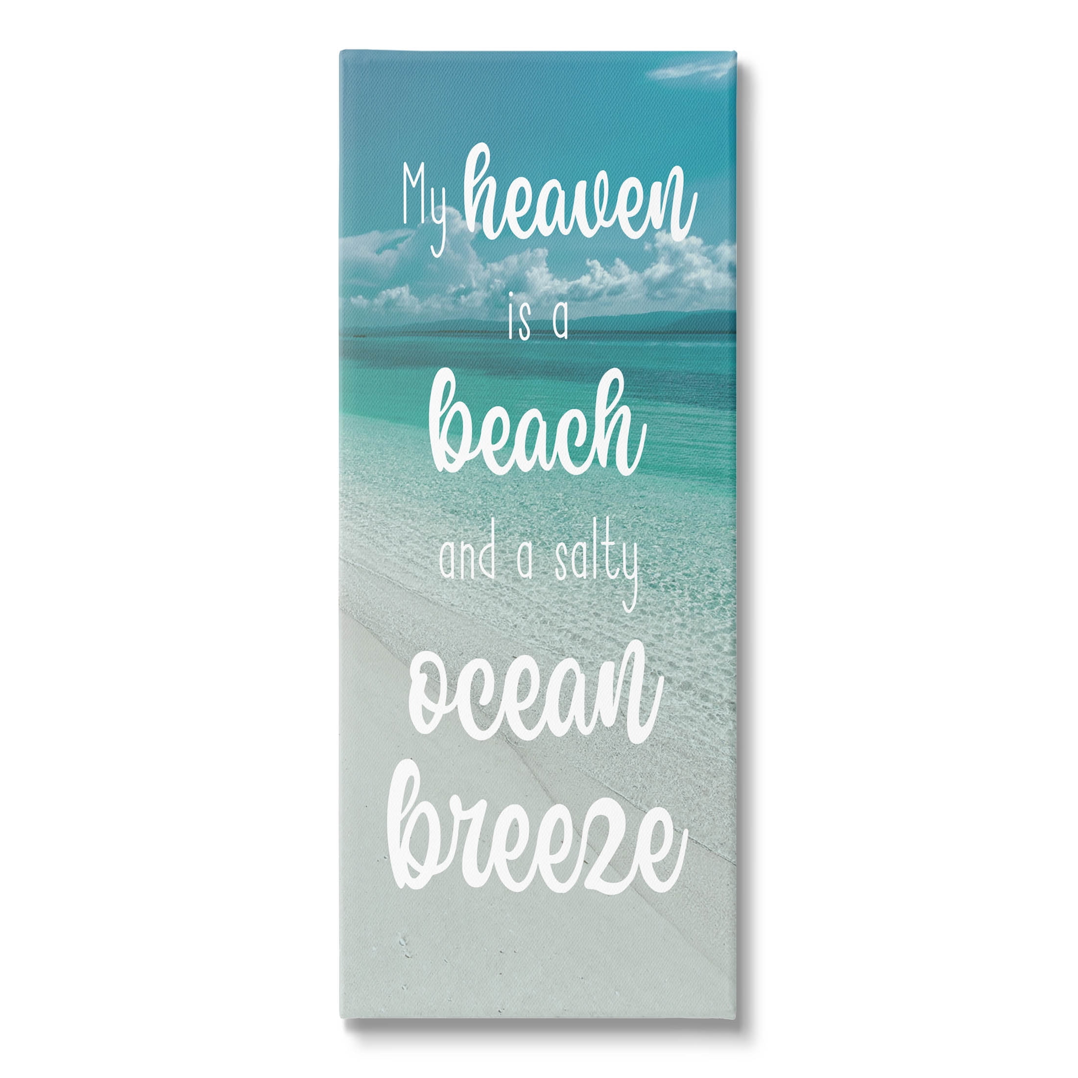 Stupell Industries Ocean Breeze Beach Lover Typography Graphic Art ...
