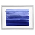Stupell Industries Oceanic Ombre Blue Gray Framed Print Under Glass ...