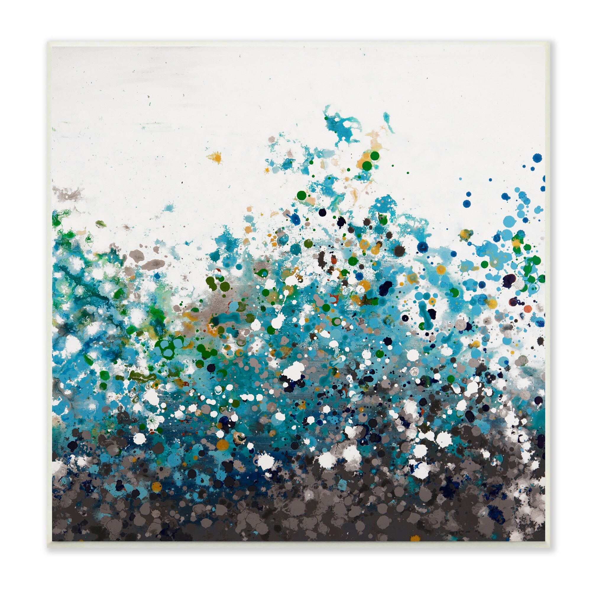 Stupell Industries Opaque Speckled Blue Abstract Paint Splatter ...