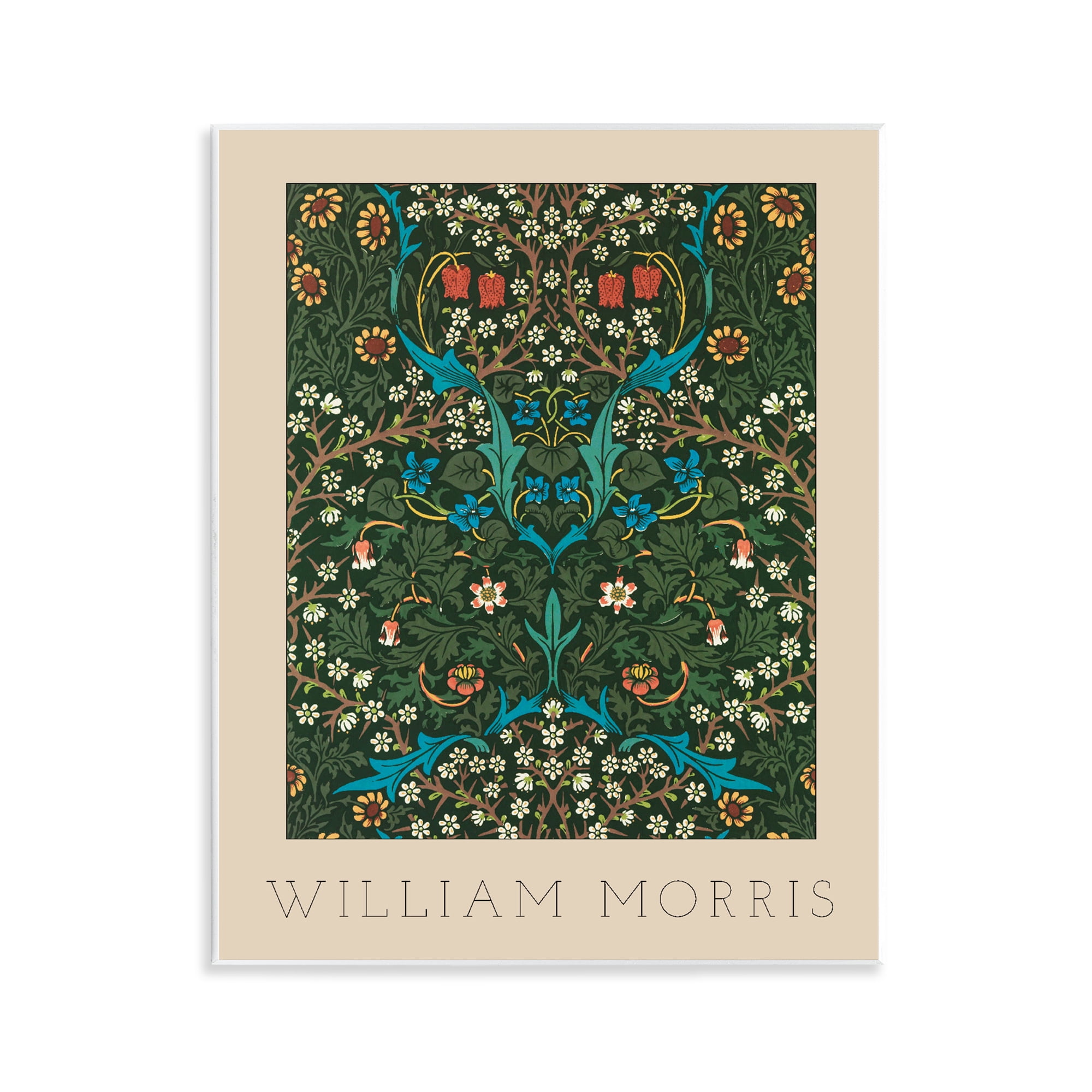Stupell Industries Ornate Botanicals William Morris Wall Plaque Art ...