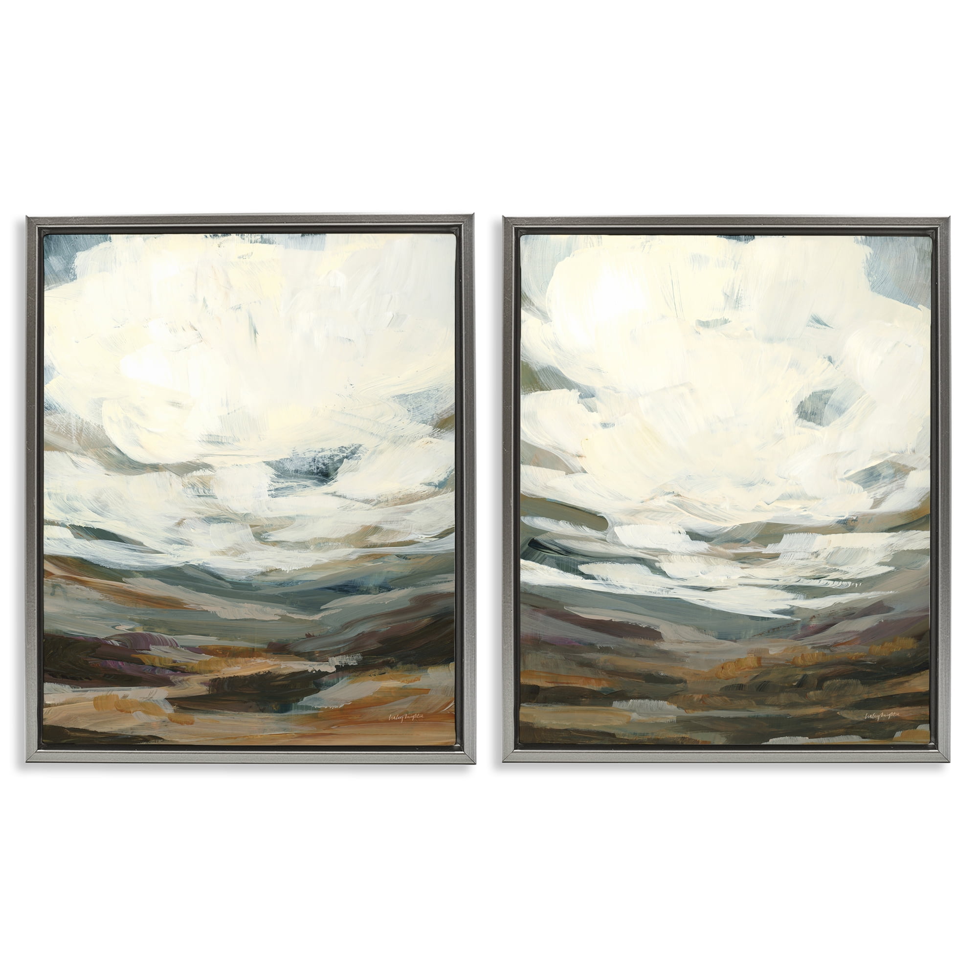 Stupell Industries Overcast Timber Thicket Abstract Painting Gray ...