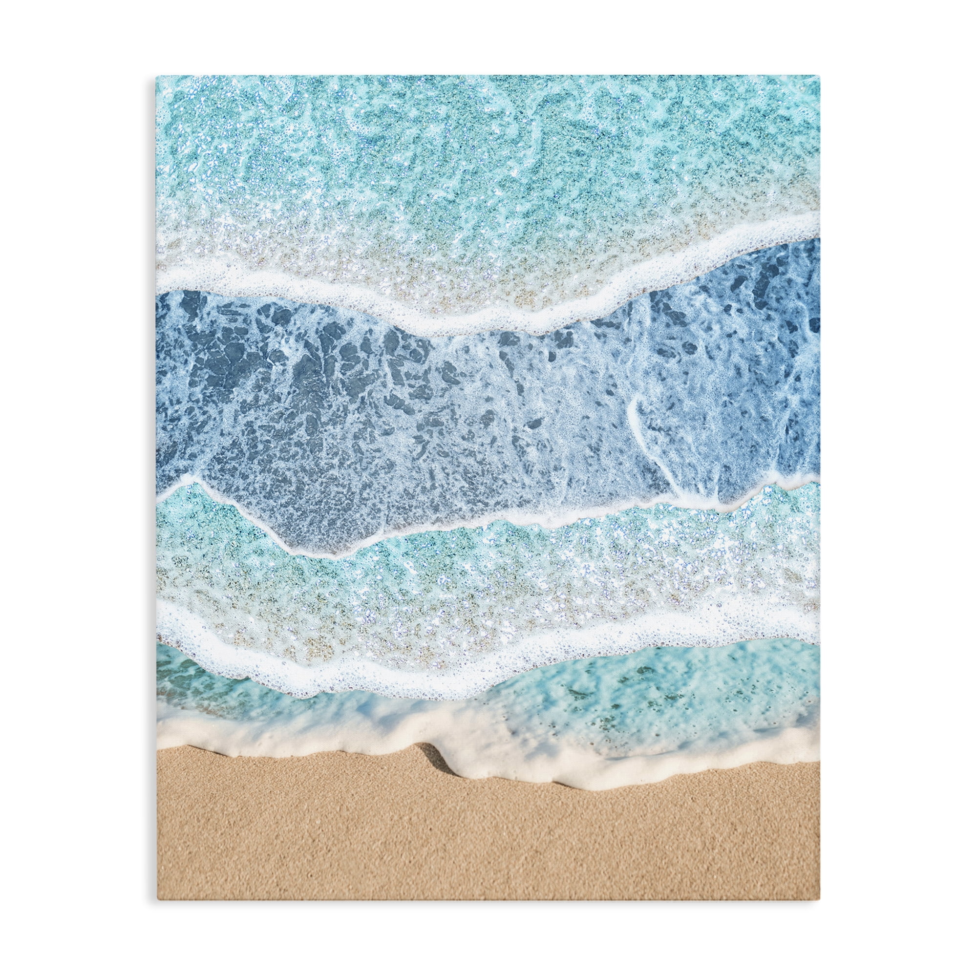 Stupell Industries Overlapping Shore Waves Canvas Wall Art, design by ...