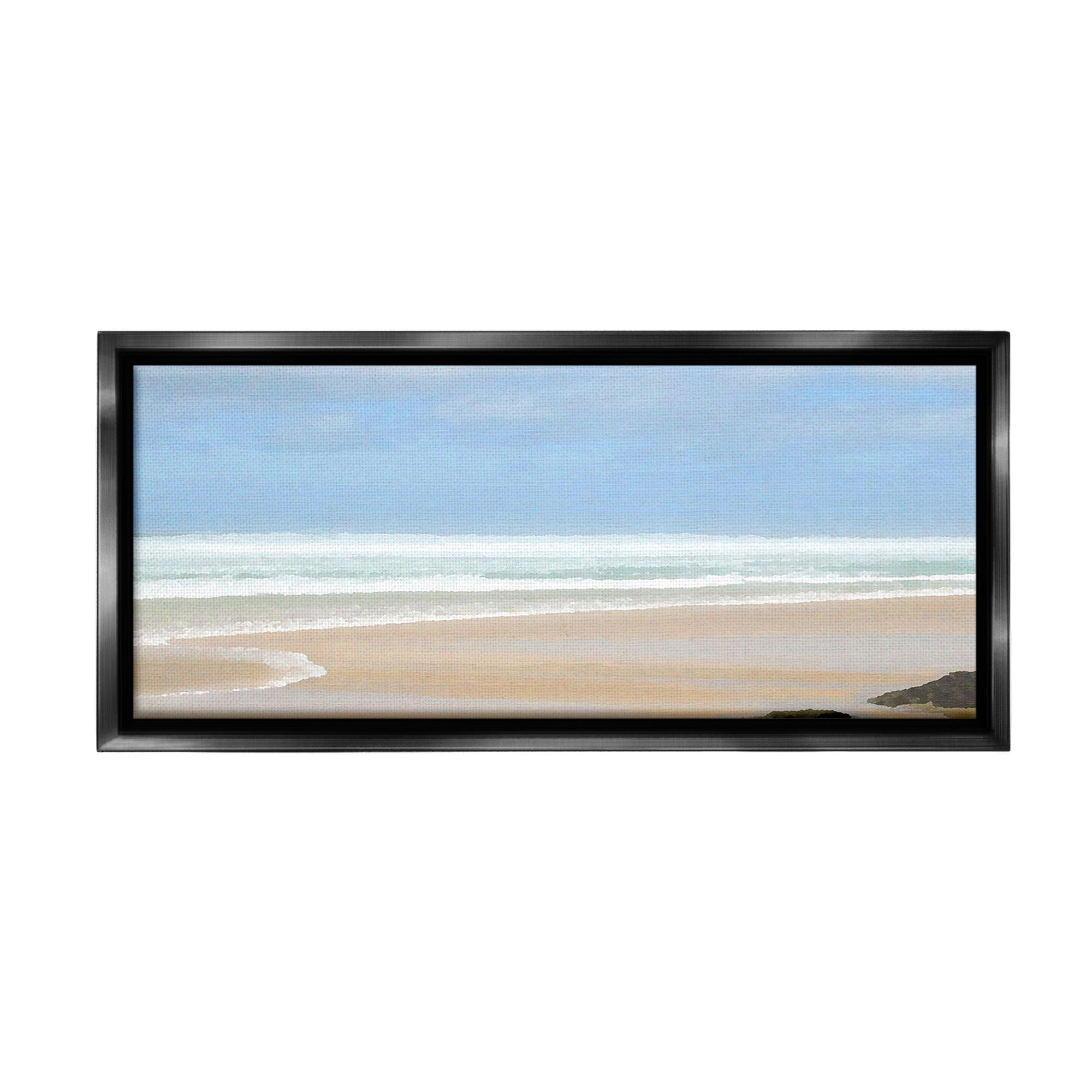 Stupell Industries Panoramic Abstract Shoreline Landscape Painting ...