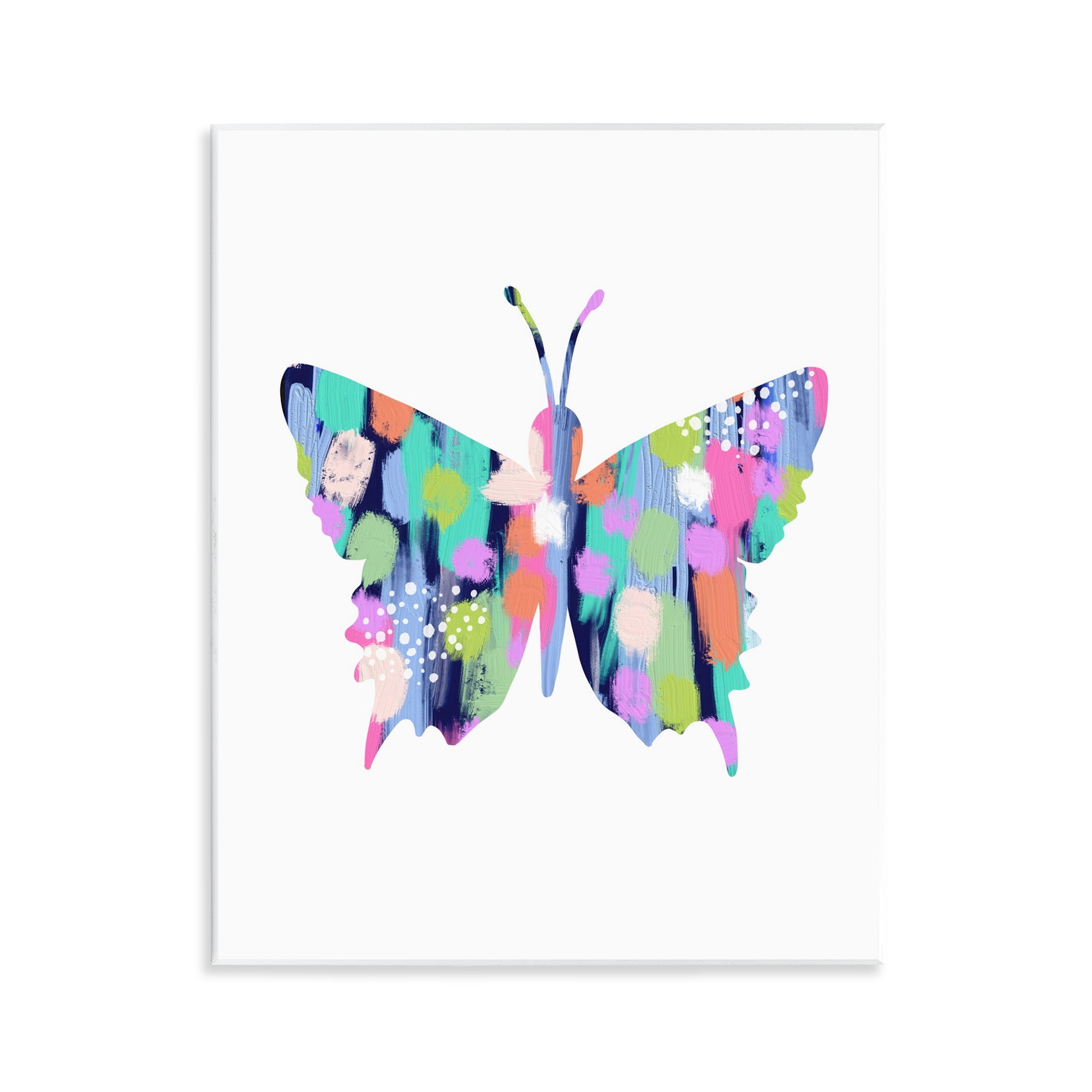 Stupell Industries Pastel Patterned Butterfly Animals & Insects ...