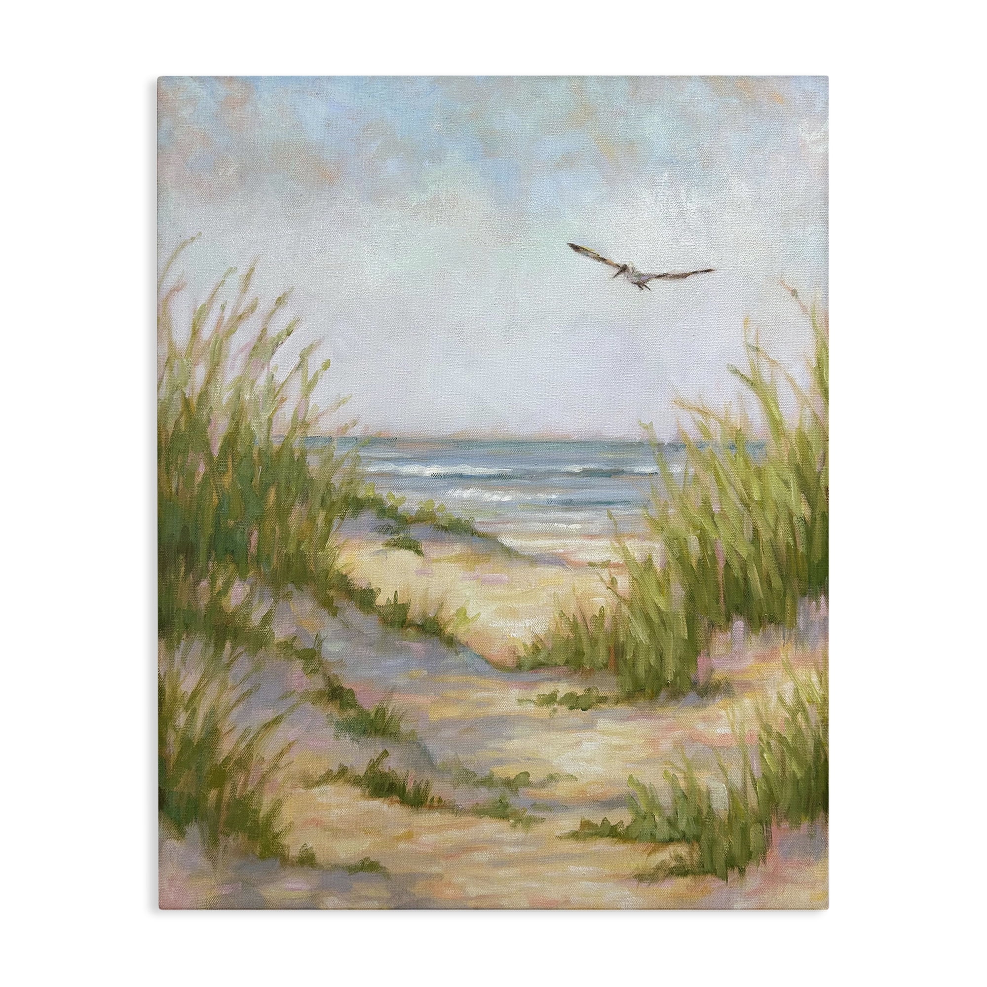 Stupell Industries Peaceful Beach Sand Dunes Canvas Wall Art, design by ...