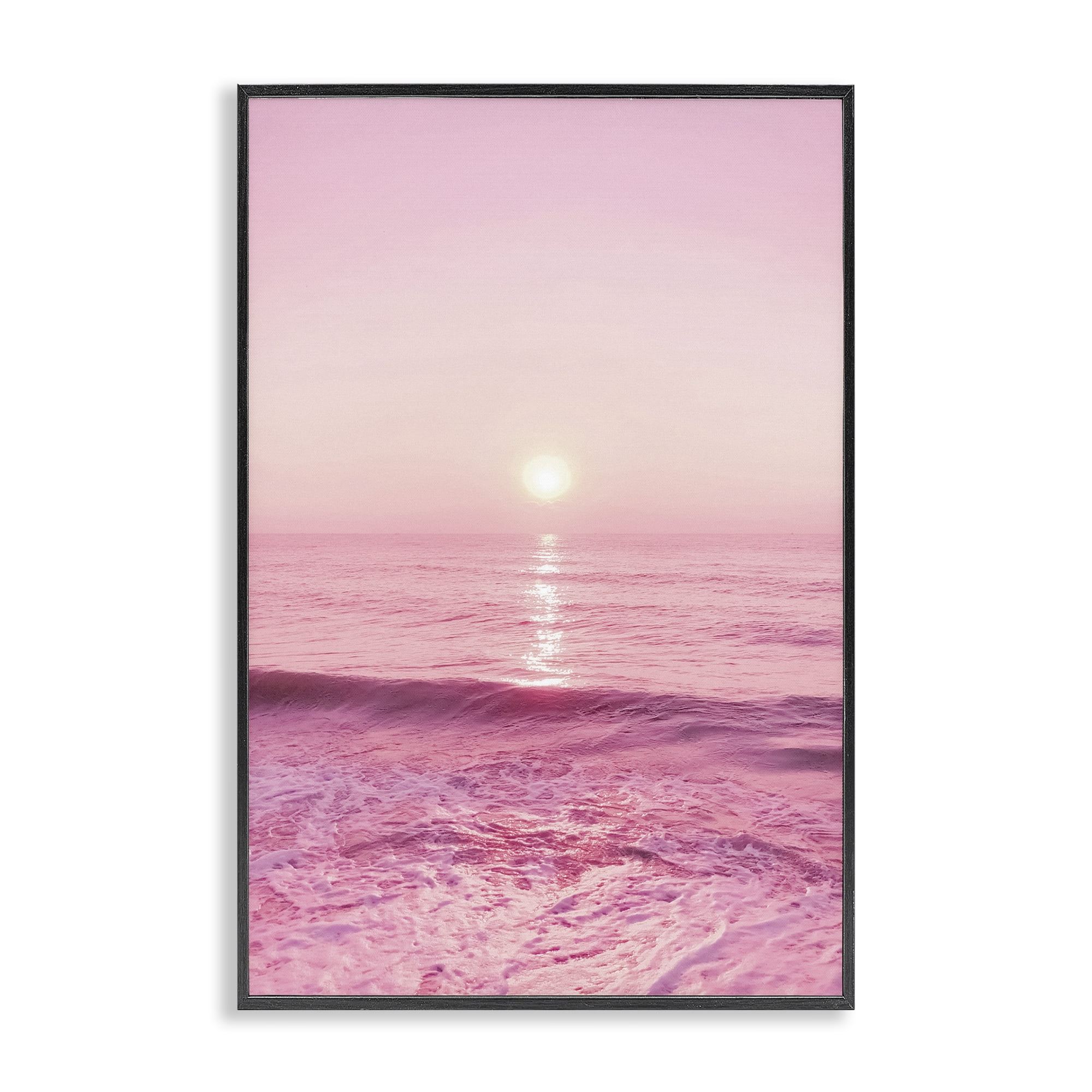 Stupell Industries Peachy Pink Sunset Landscape & Nature Photography ...