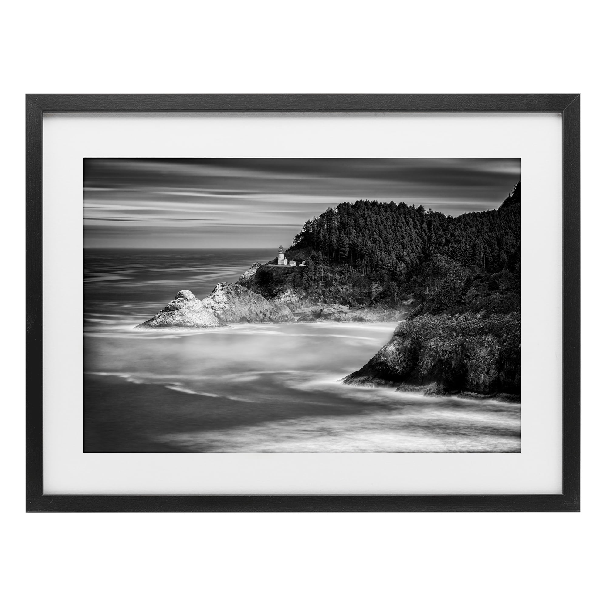 Stupell Industries Perched Above The Pacific Black Framed Print Under ...