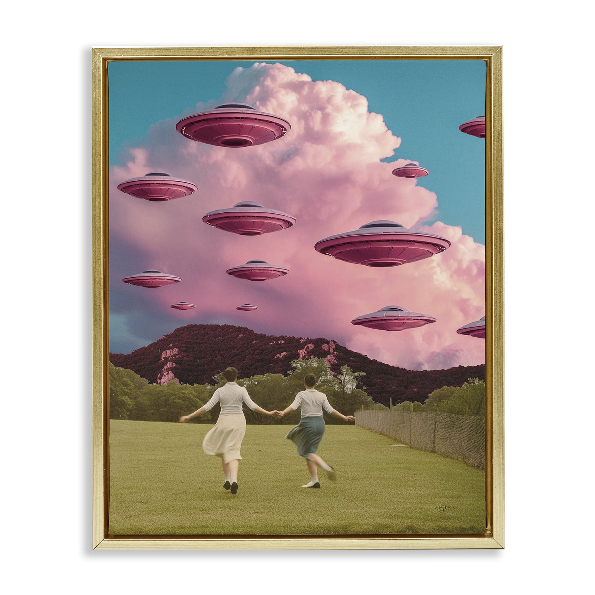 Stupell Industries Pick Me Alien Invasion Fantasy & Sci-Fi Painting ...